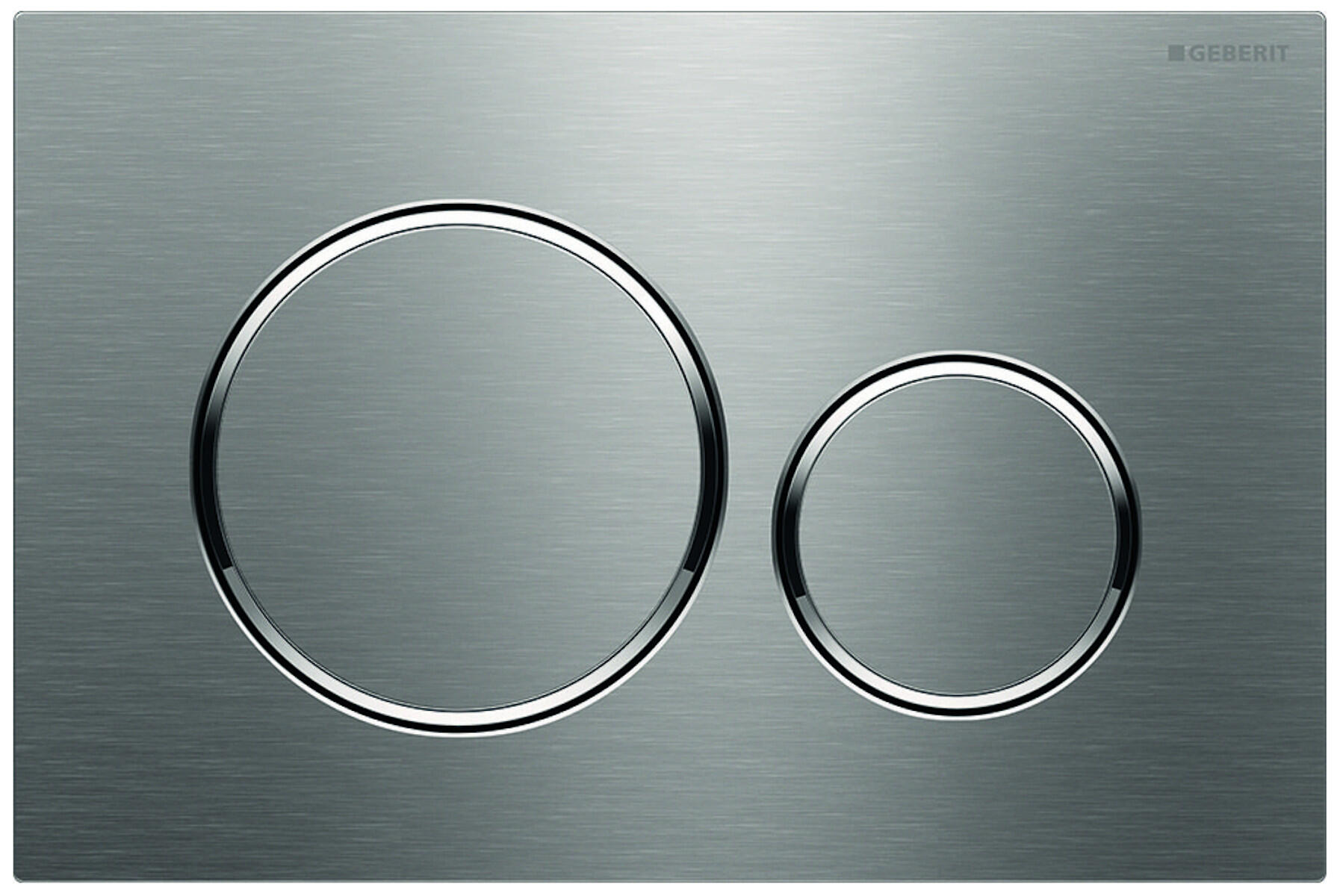 Placca di comando per wc sospeso GEBERIT SIGMA inox spazzolato | Leroy Merlin