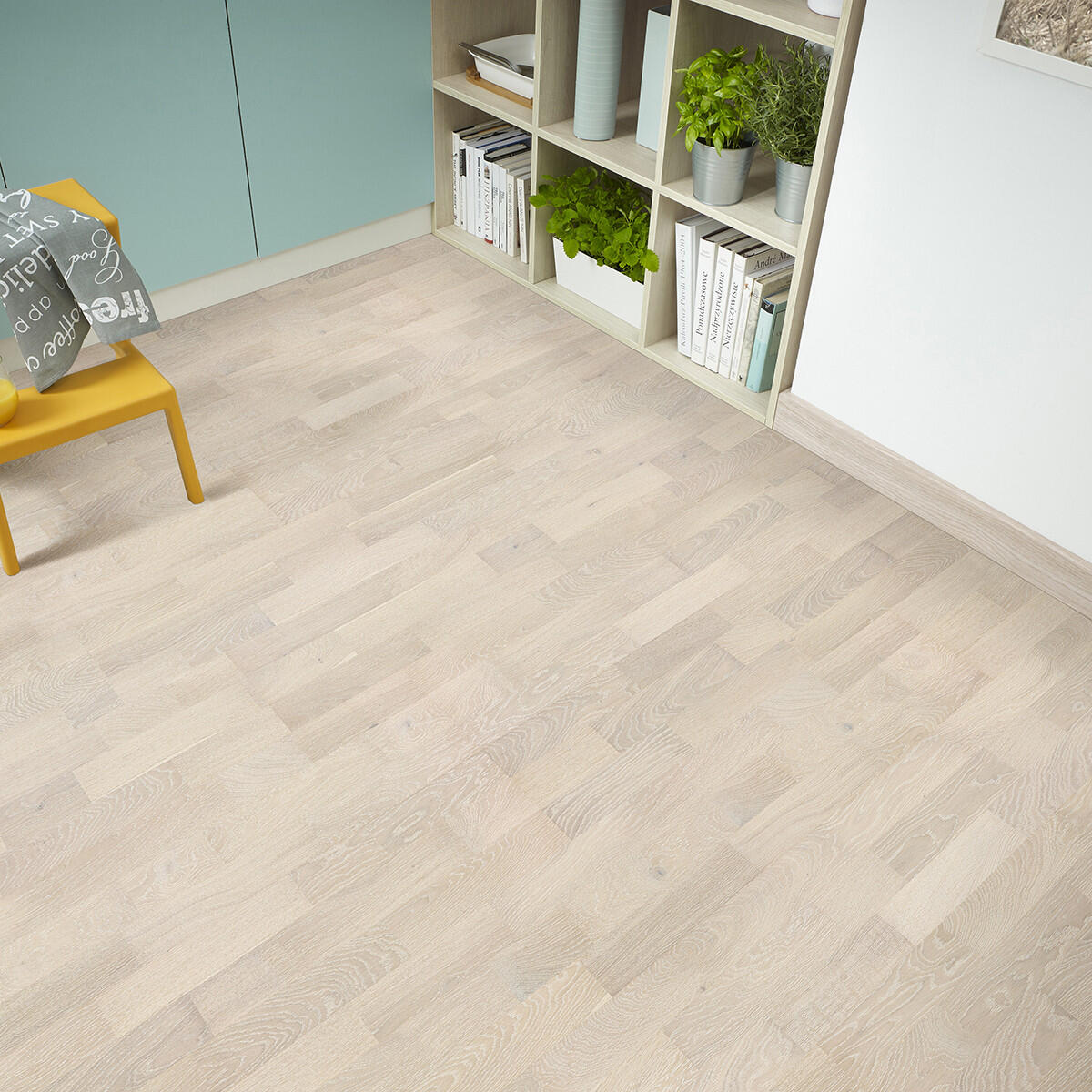 Parquet prefinito in rovere miele Elegance spazzolato Easy Class ...