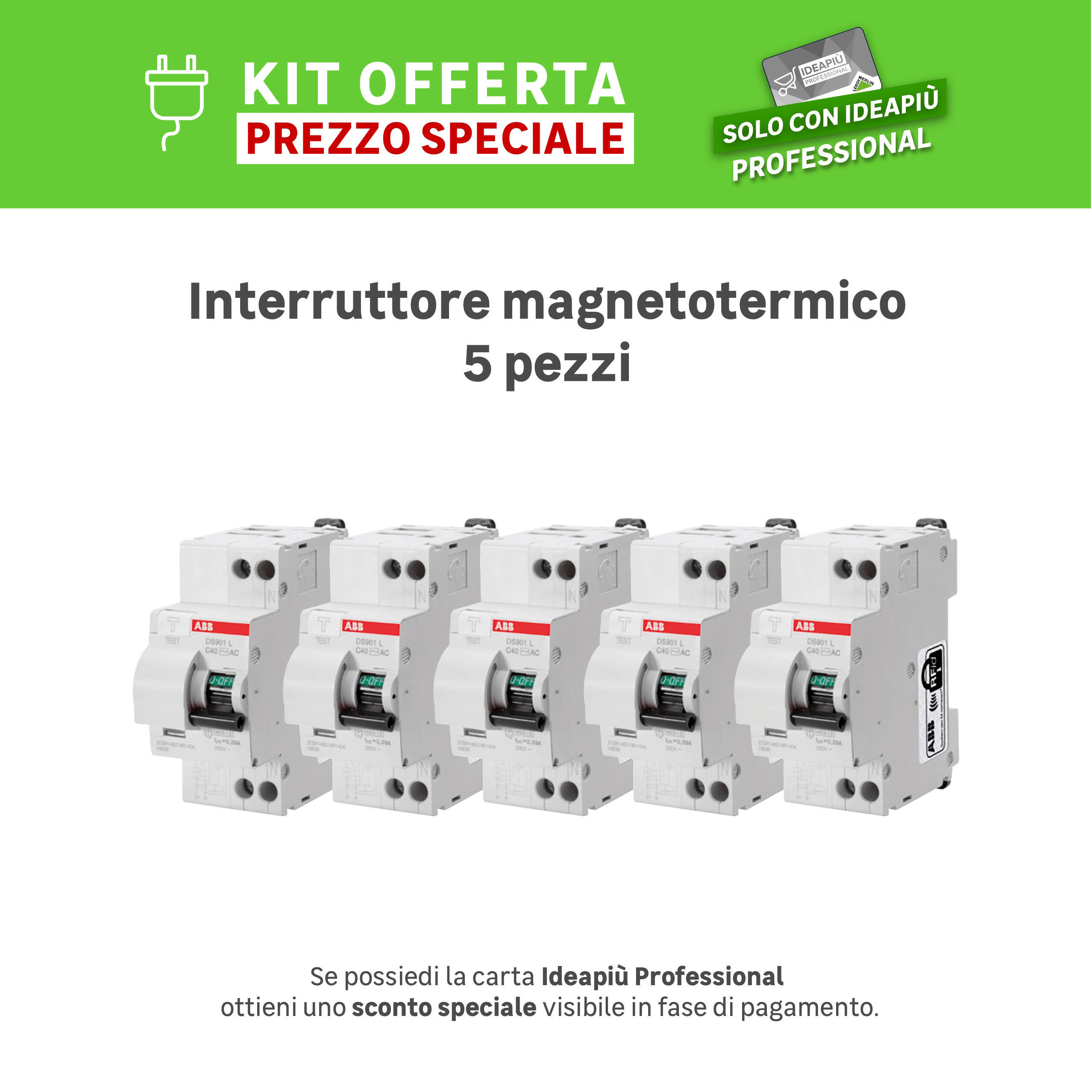Interruttore magnetotermico differenziale ABB DS 901 L C16 30mA / AC 1 polo 16A 4.5kA 30mA AC 2 ...