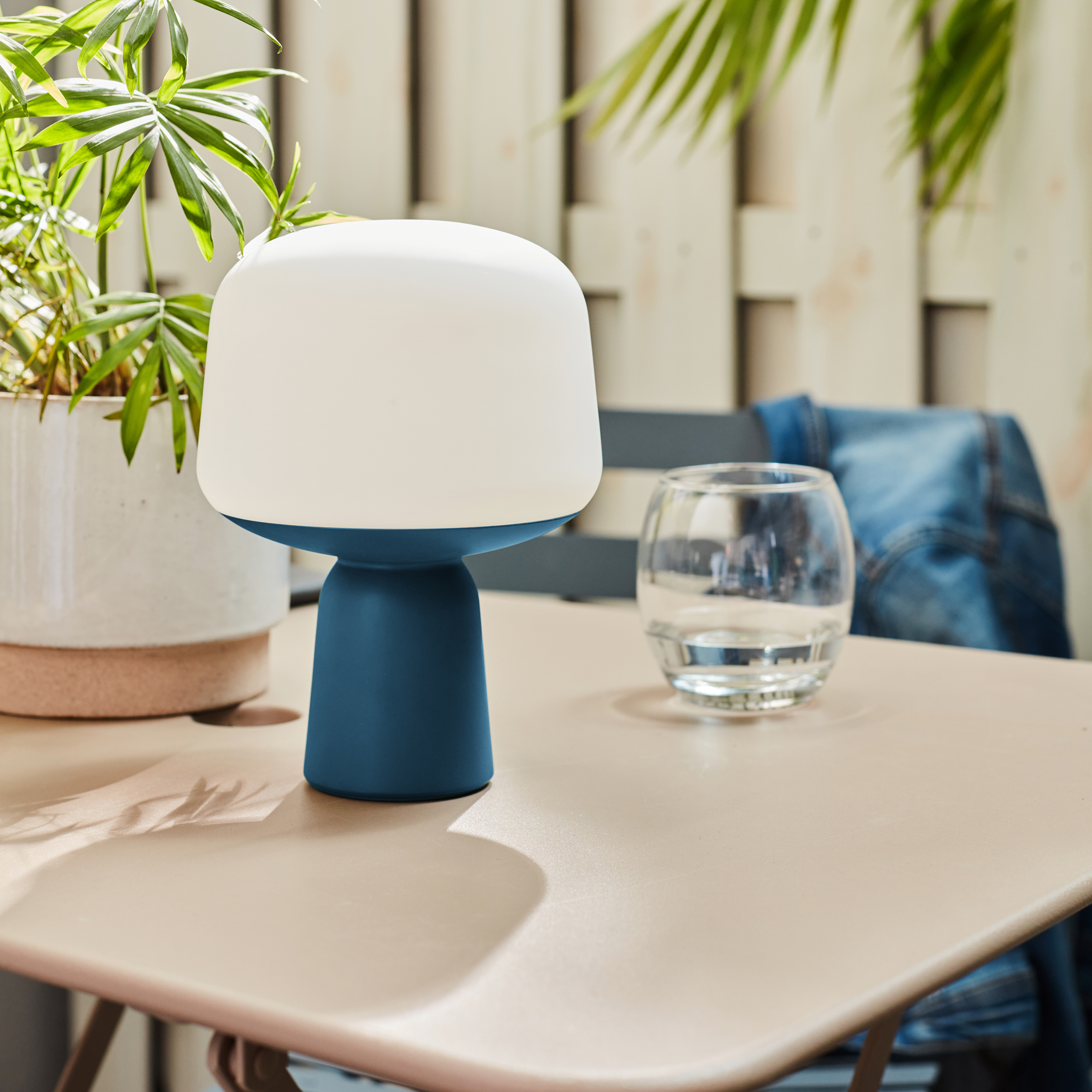 Lampada da esterno senza fili Nomad Luno H 20 cm, in pvc, luce bianco ...
