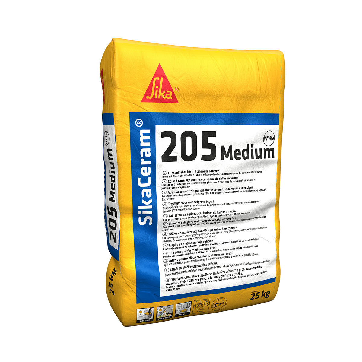Malta adesiva SikaCeram-205 Medium 25 kg bianco | Leroy Merlin
