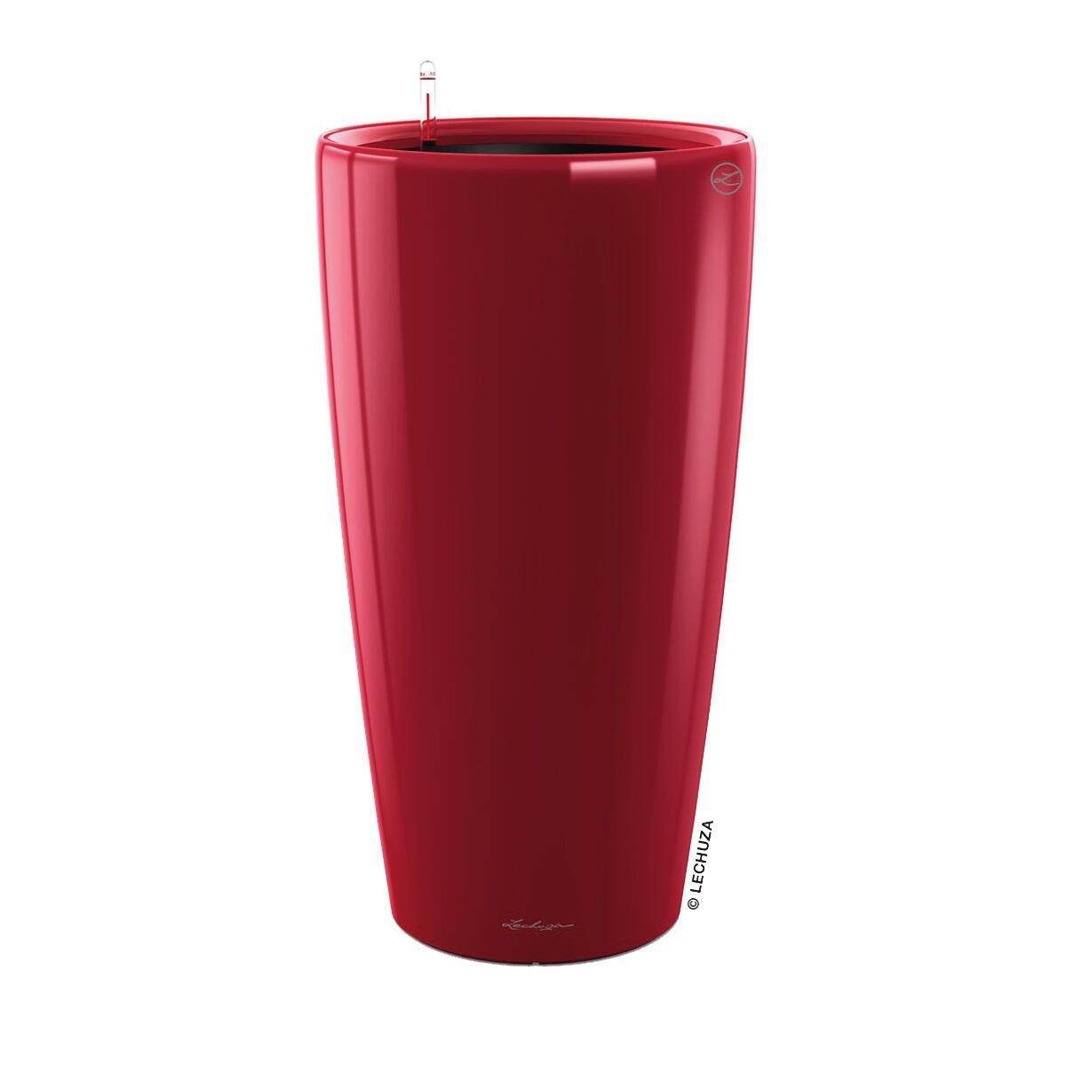 Vaso per piante e fiori Rondo Premium LECHUZA in polipropilene rosso H ...