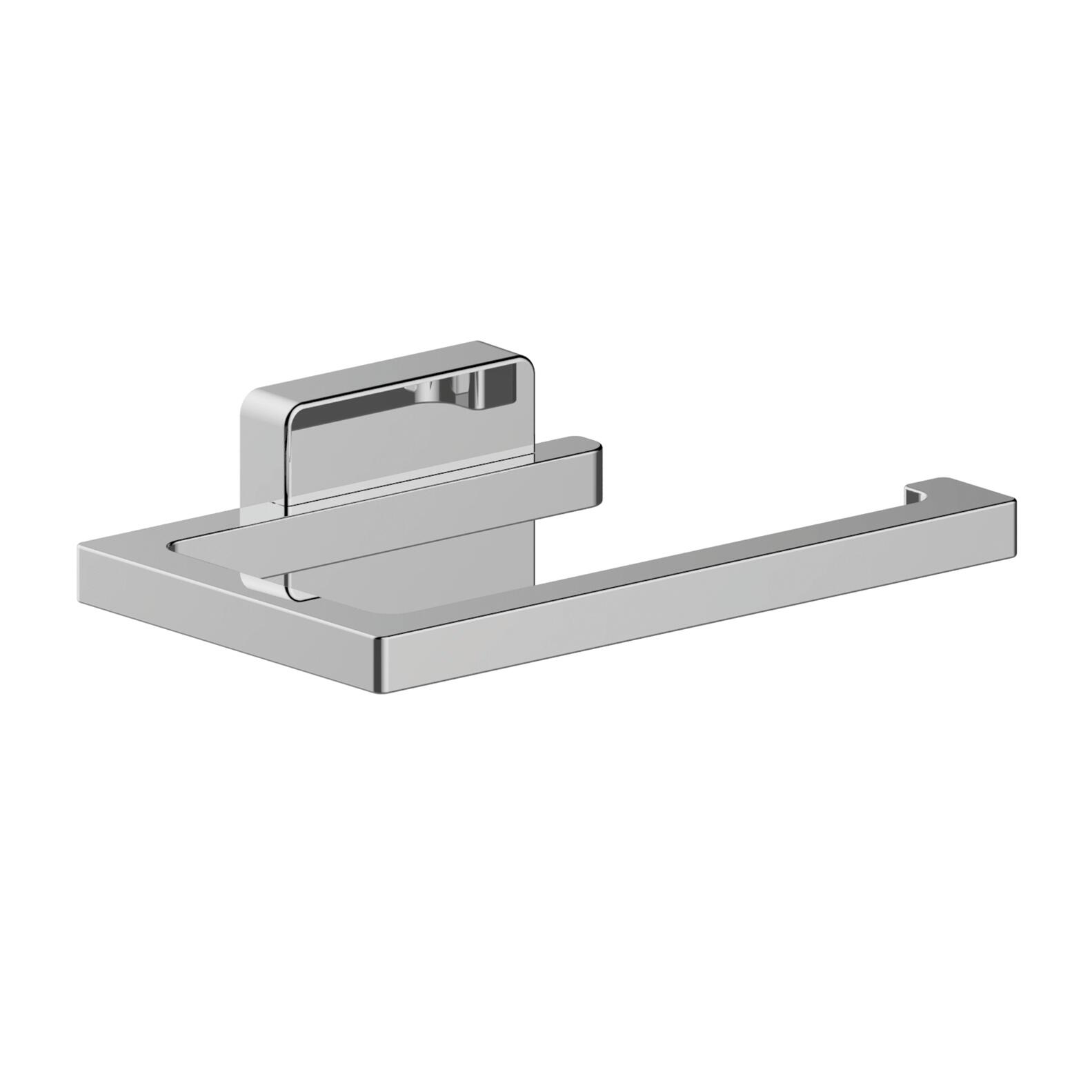 Porta rotolo a muro Cubo cromato | Leroy Merlin