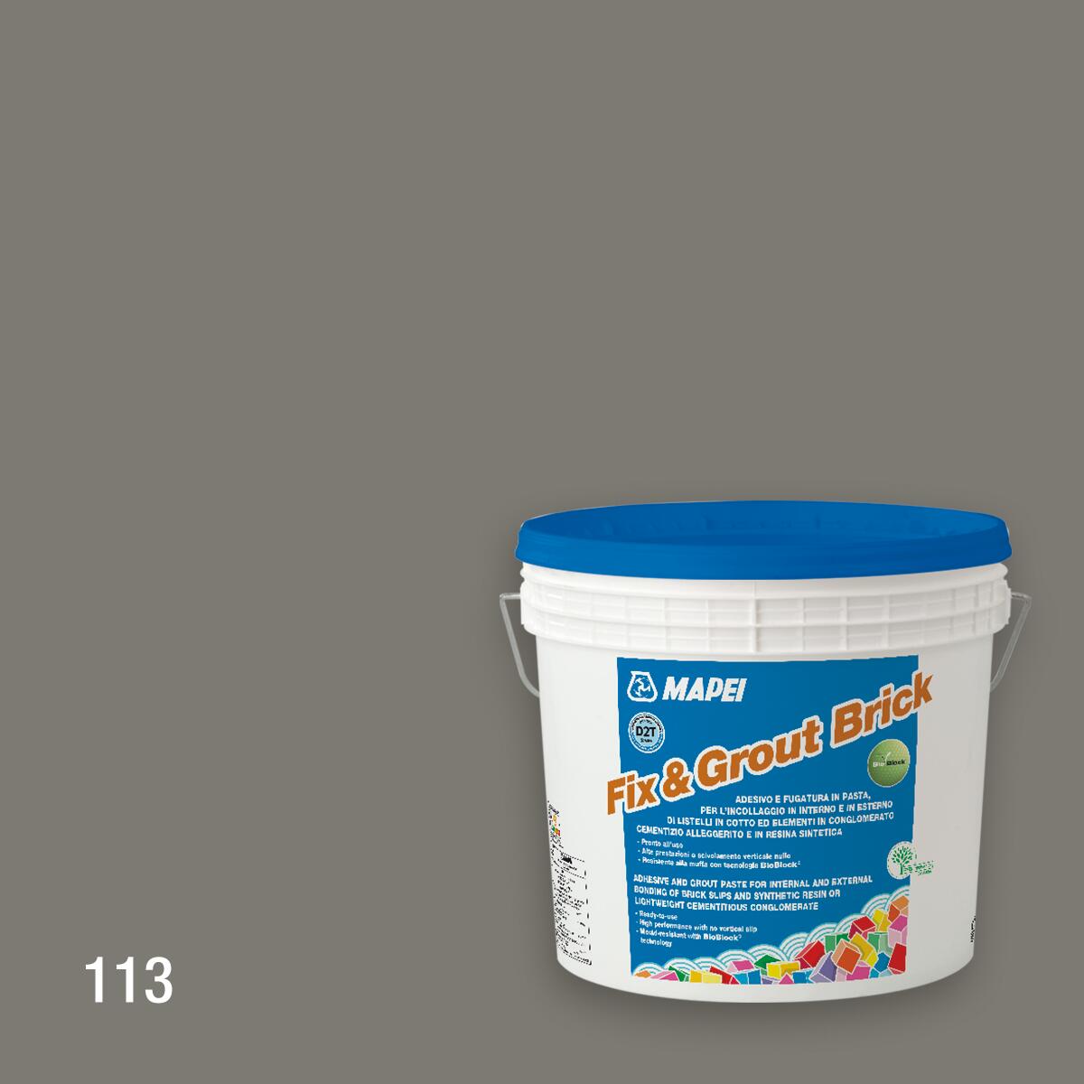 Colla in pasta Fix & Grout 113 MAPEIgrigio D2 ET | Leroy Merlin