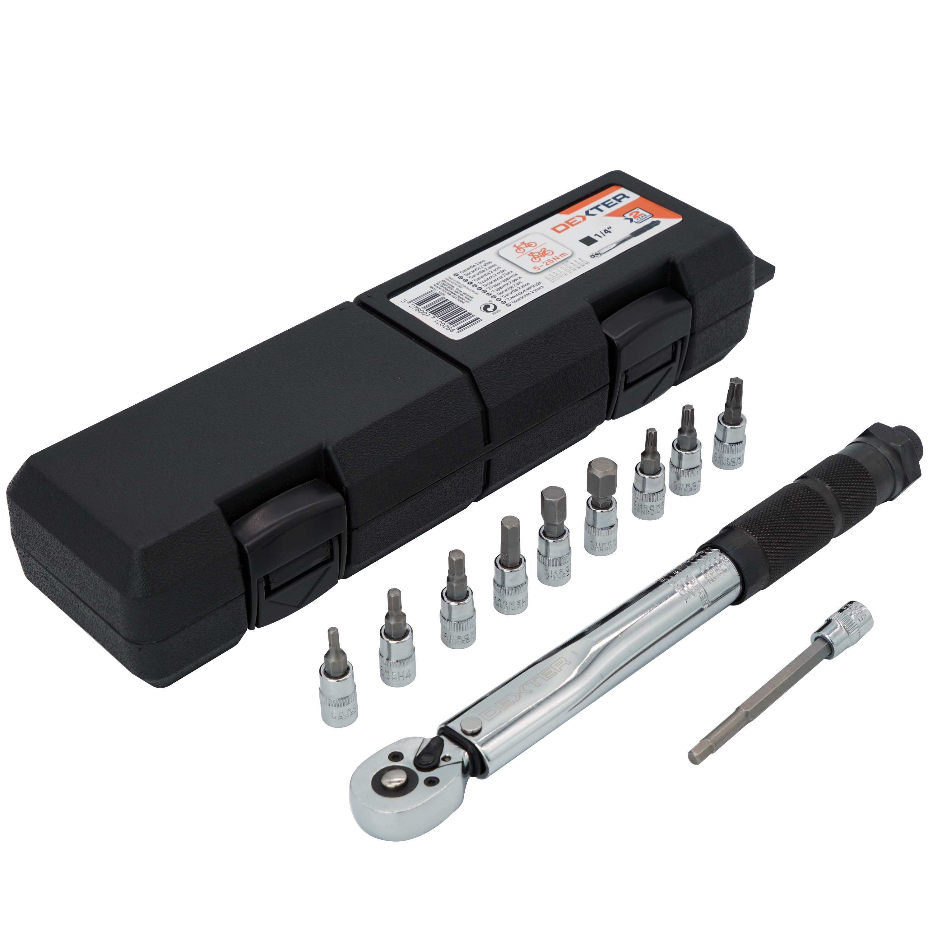 Chiave dinamometrica DEXTER 1/4" 5-25 NM | Leroy Merlin