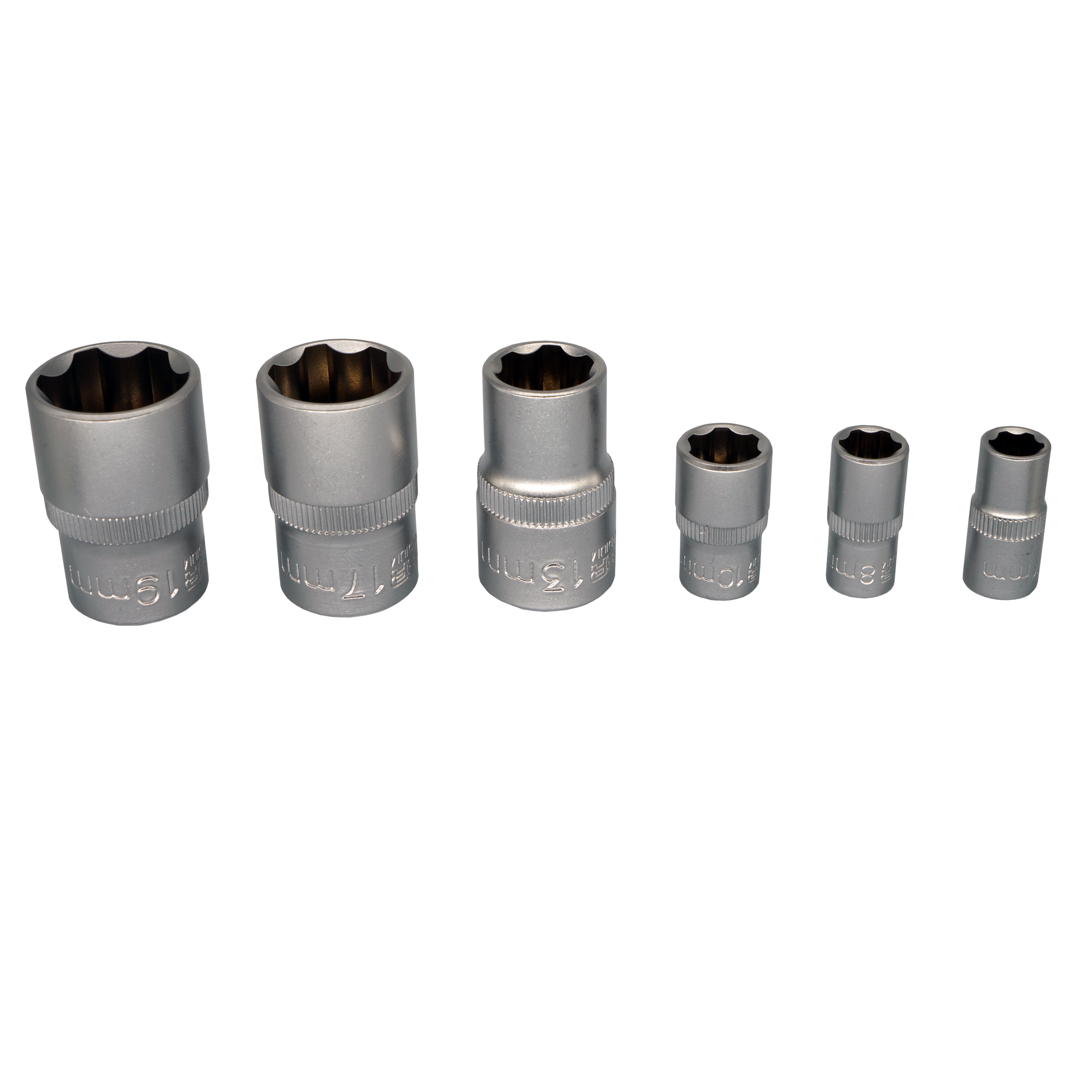 Set di bussole assortite femmina DEXTER 1/2" e 1/4" esagonale 7-19mm in ...