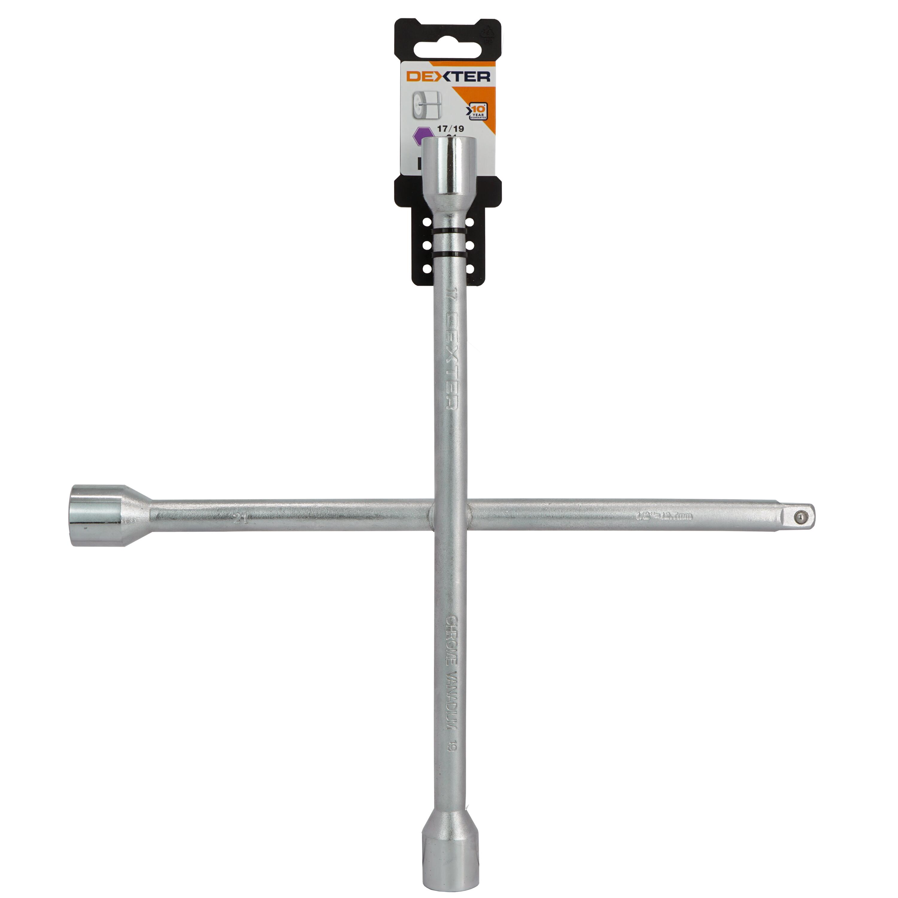 Chiave a croce DEXTER in acciaio cromato L350 mm | Leroy Merlin
