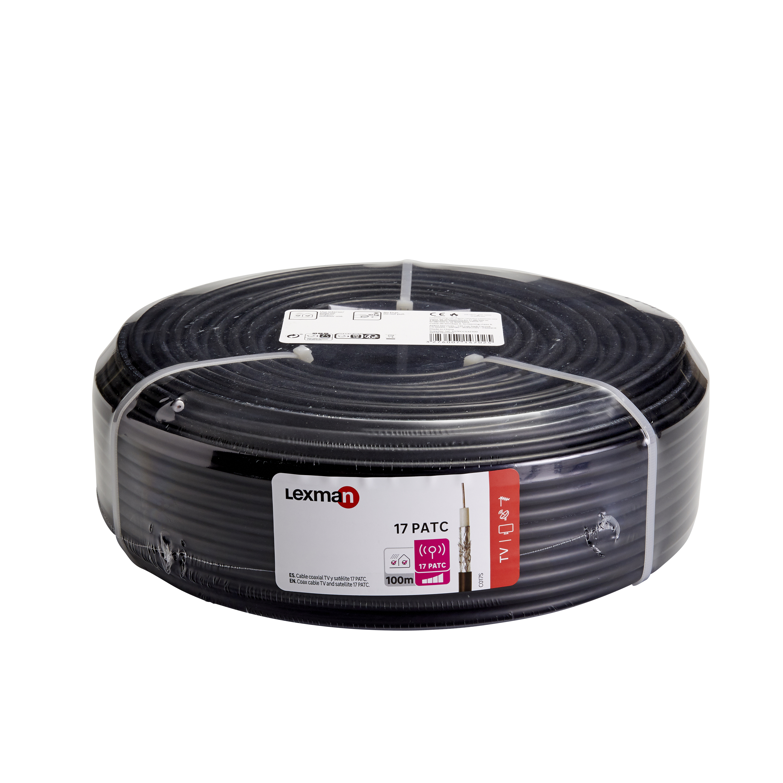 Cable TV 17 PATC 100m blanco FC-D LEXMAN | Leroy Merlin