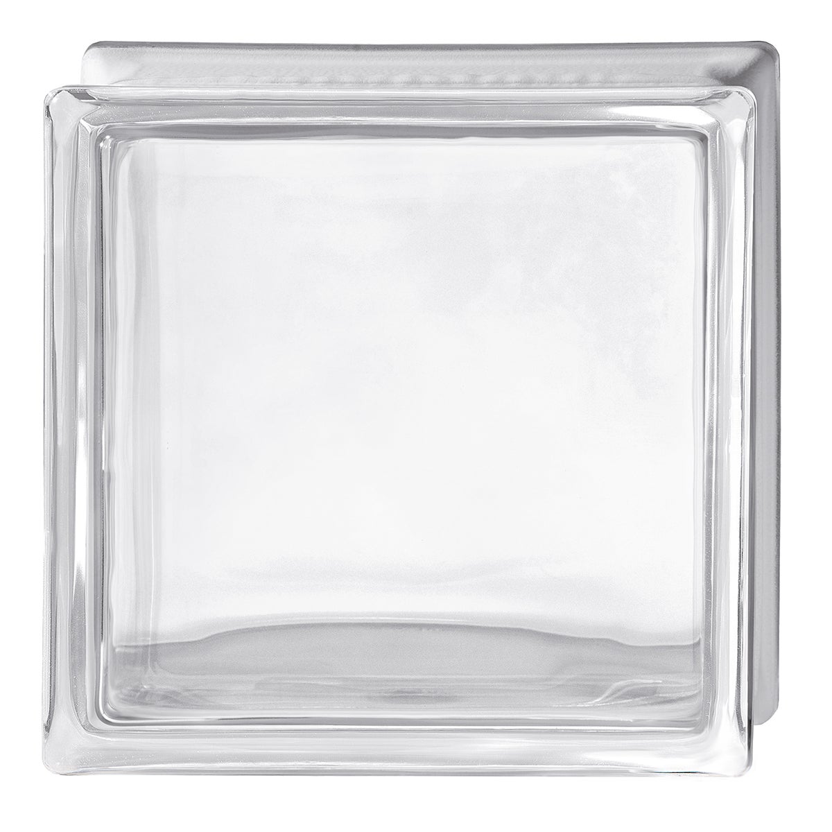 Vetromattone BORMIOLI trasparente liscio L 24 x H 24 x Sp 8 cm4 pezzi ...