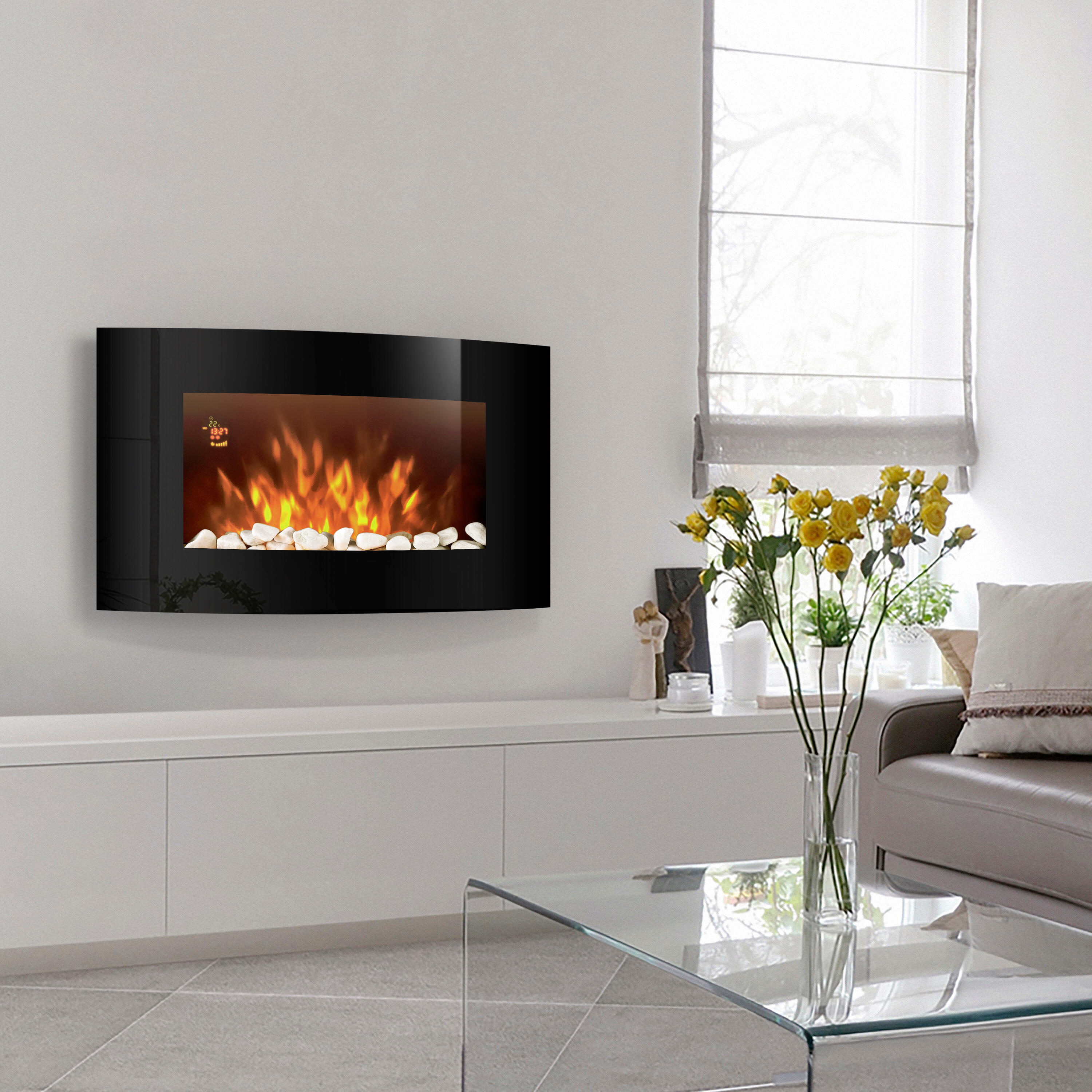 Chimenea eléctrica EQUATION Fireplace 2000W | Leroy Merlin