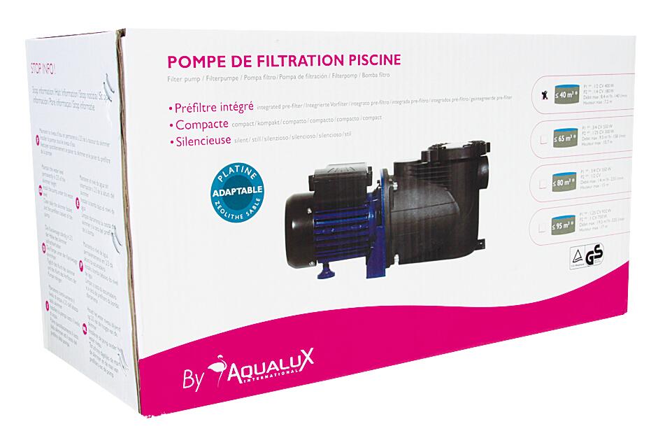 Pompe de piscine avec préfiltre AQUALUX, 0.25 cv | Leroy Merlin