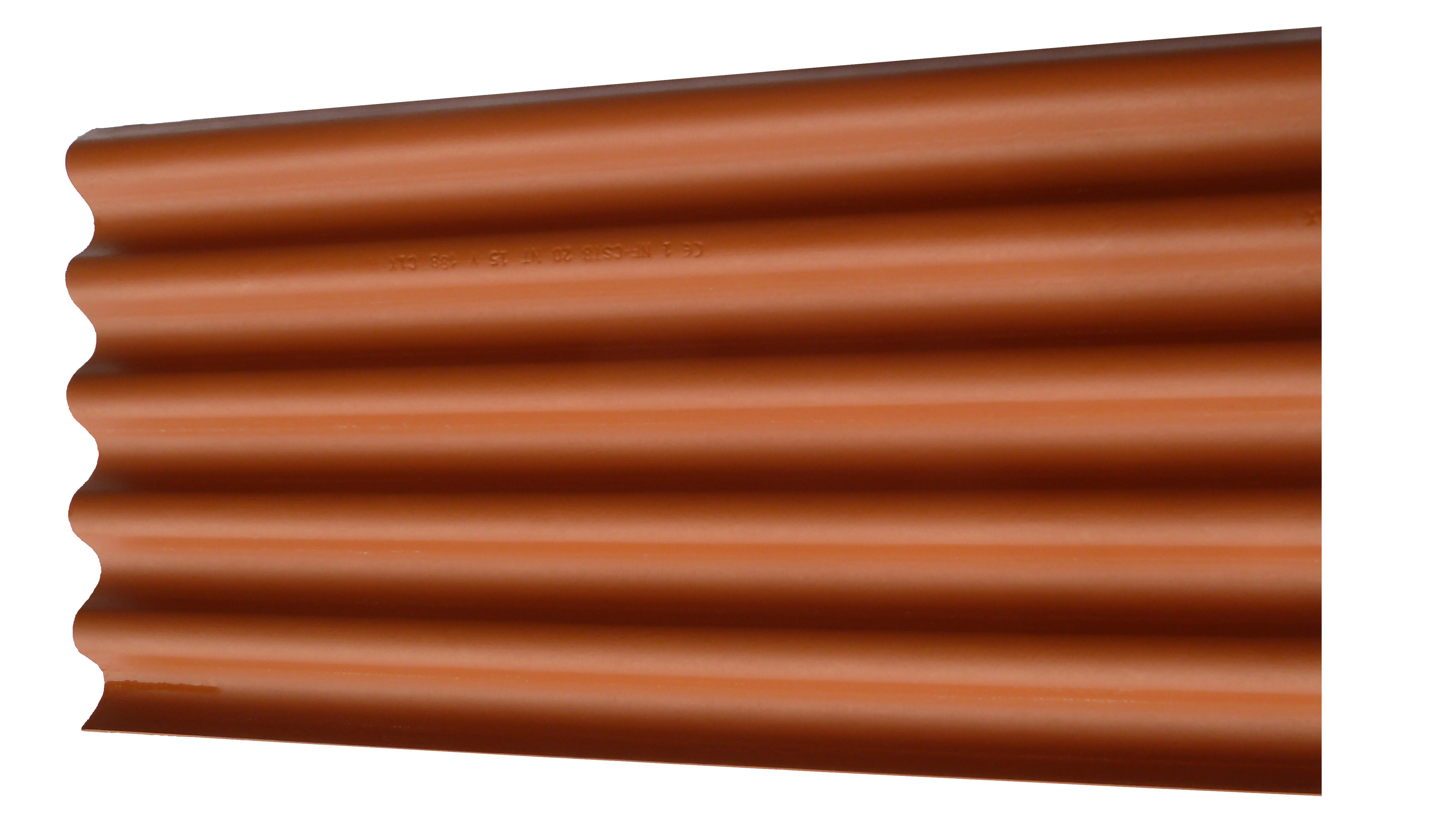 Plaque de couverture, ondulé rouge, l.92 x L.250 cm, Ep.6.5 mm | Leroy Merlin