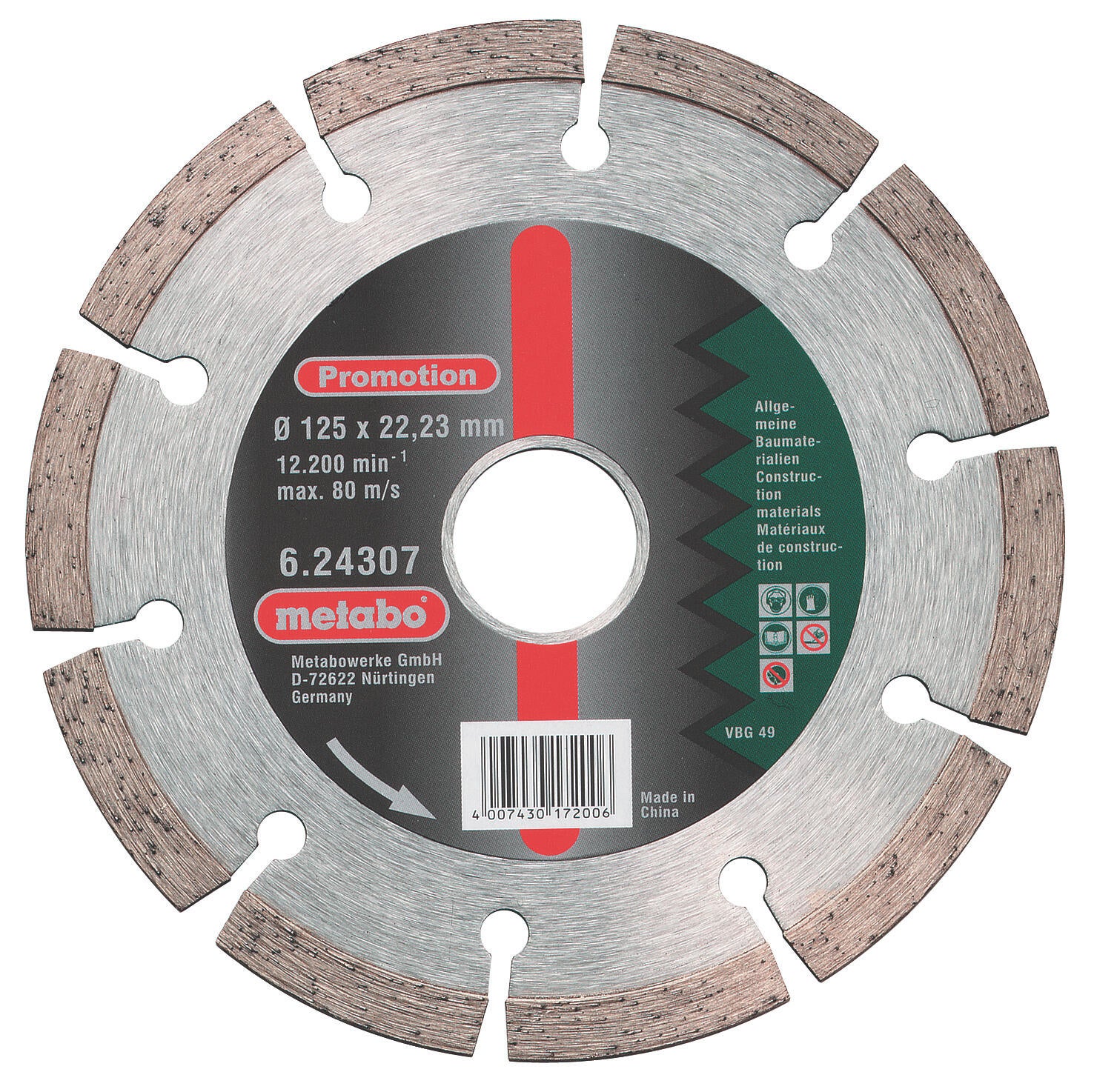 Disque de meulage pour béton, METABO, Ø125 mm | Leroy Merlin