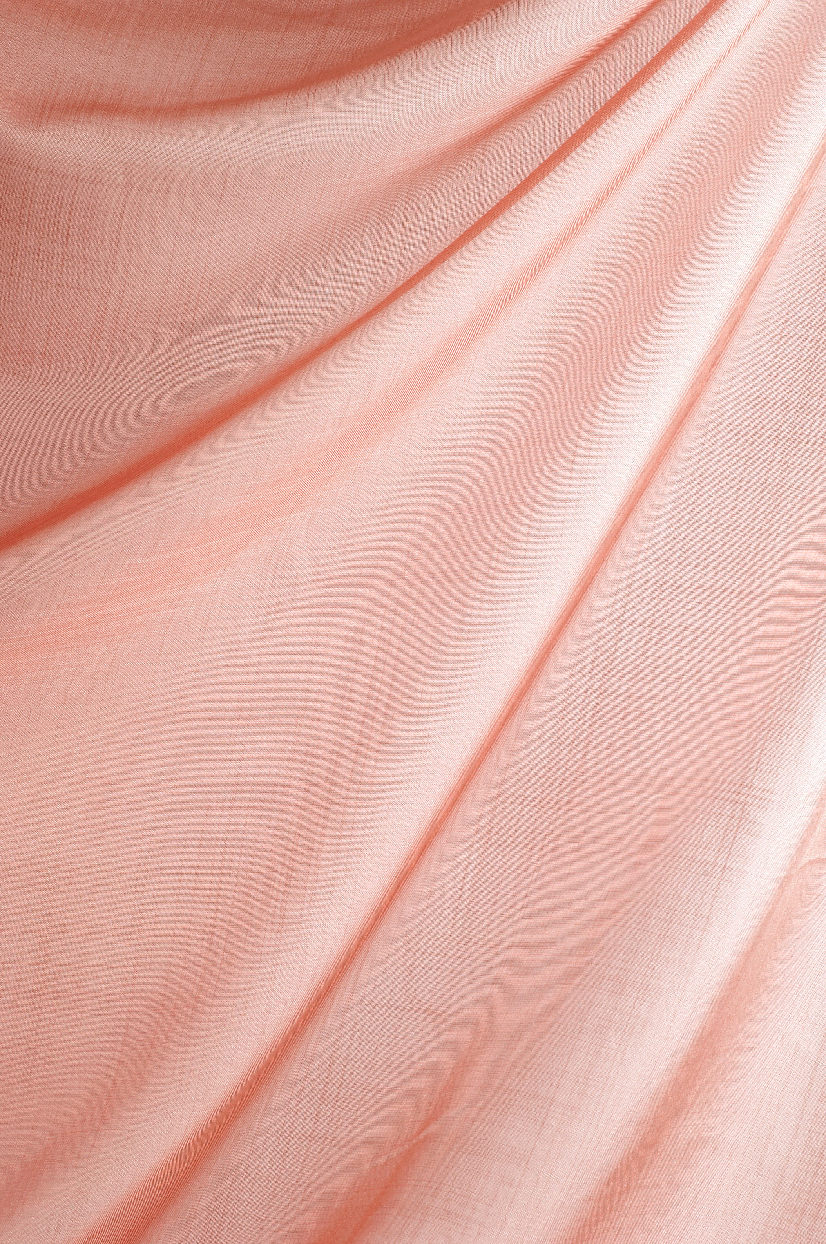 Paire de vitrages transparent, Etamine givrée saumon l.60 x H.140 cm ...