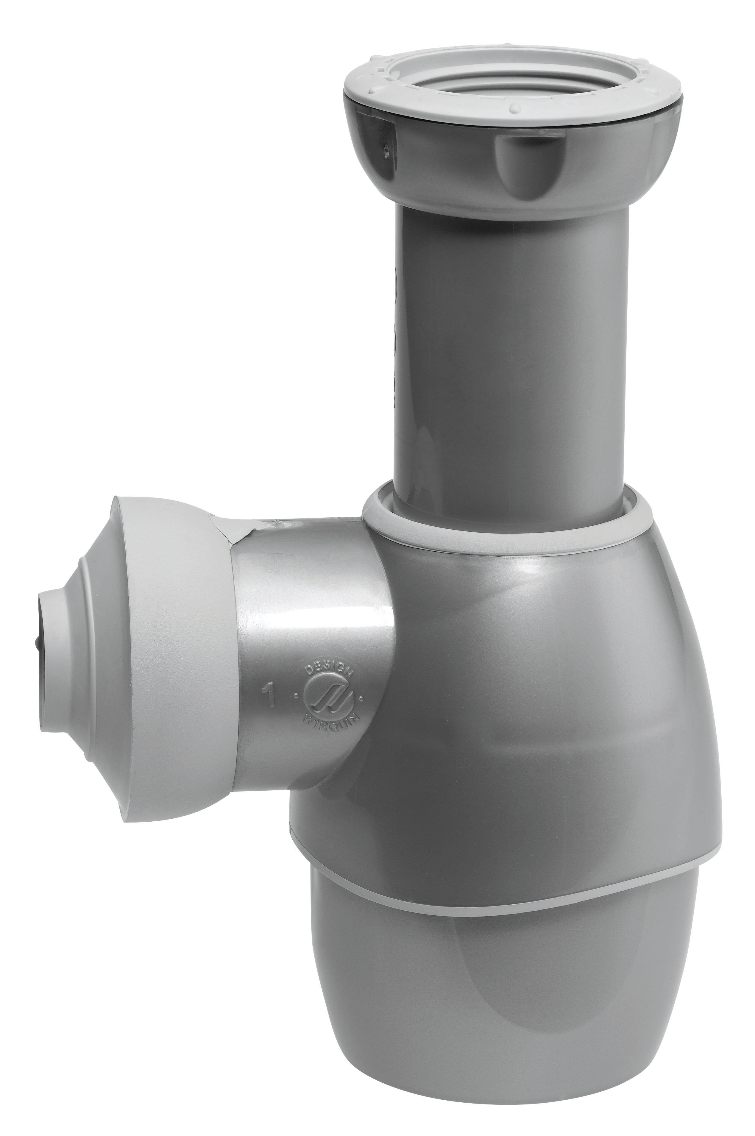 Siphon universel gris argent pour lavabo WIRQUIN | Leroy Merlin