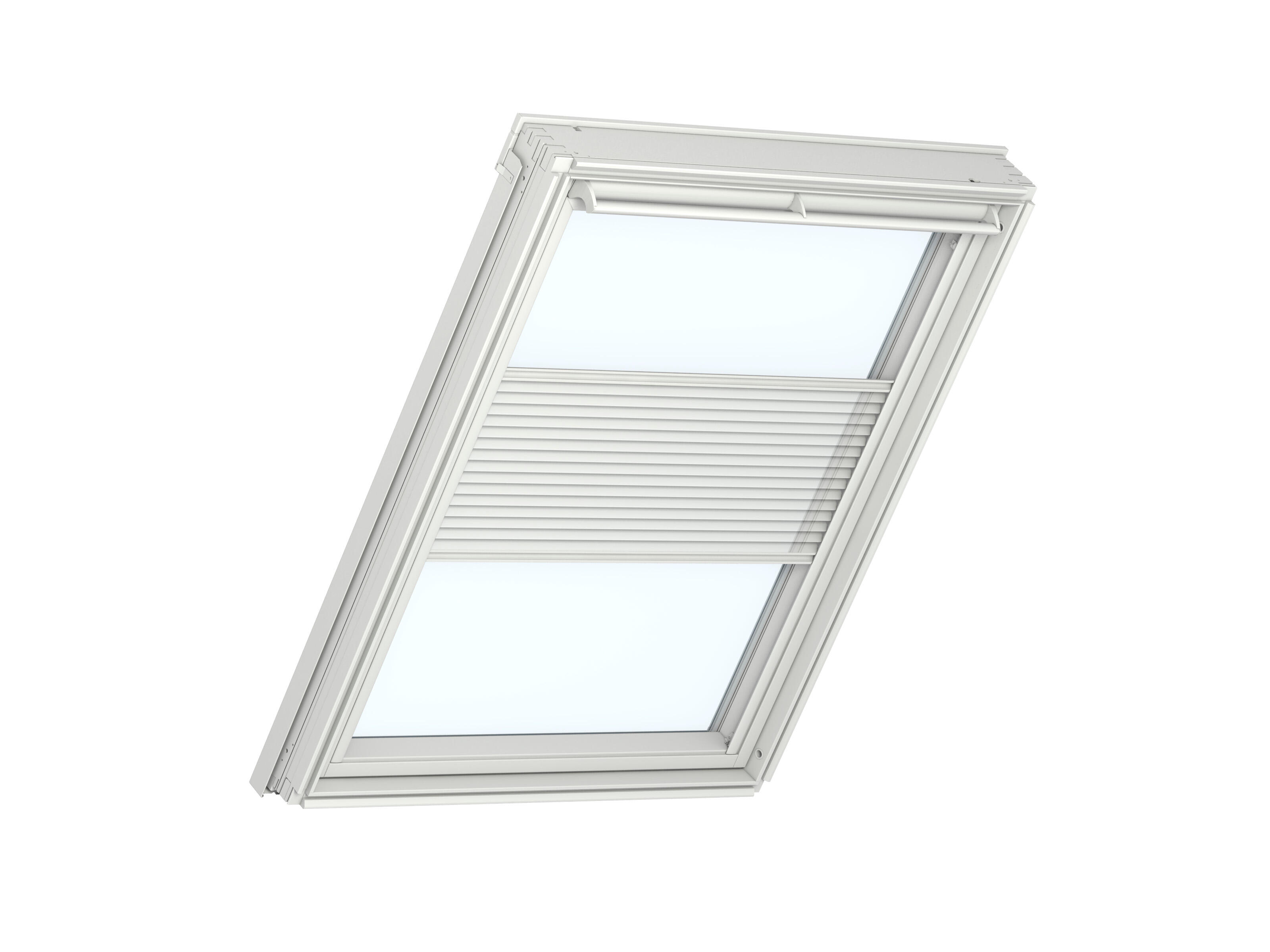 Store fenêtre de toit VELUX plissé manuel blanc FHL M04, cadre gris ...