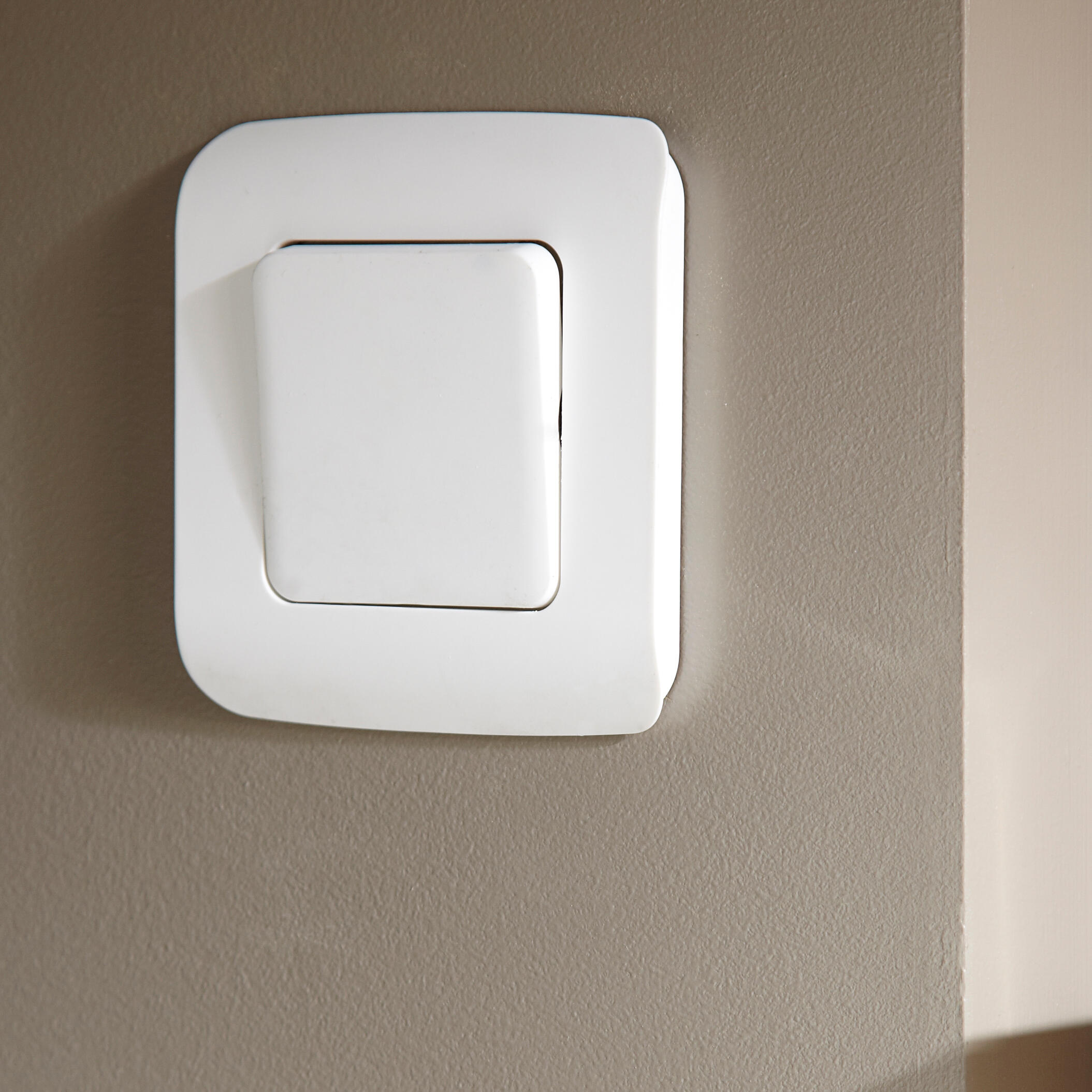 Plaque simple Cosy, LEXMAN, blanc-blanc n°0 | Leroy Merlin