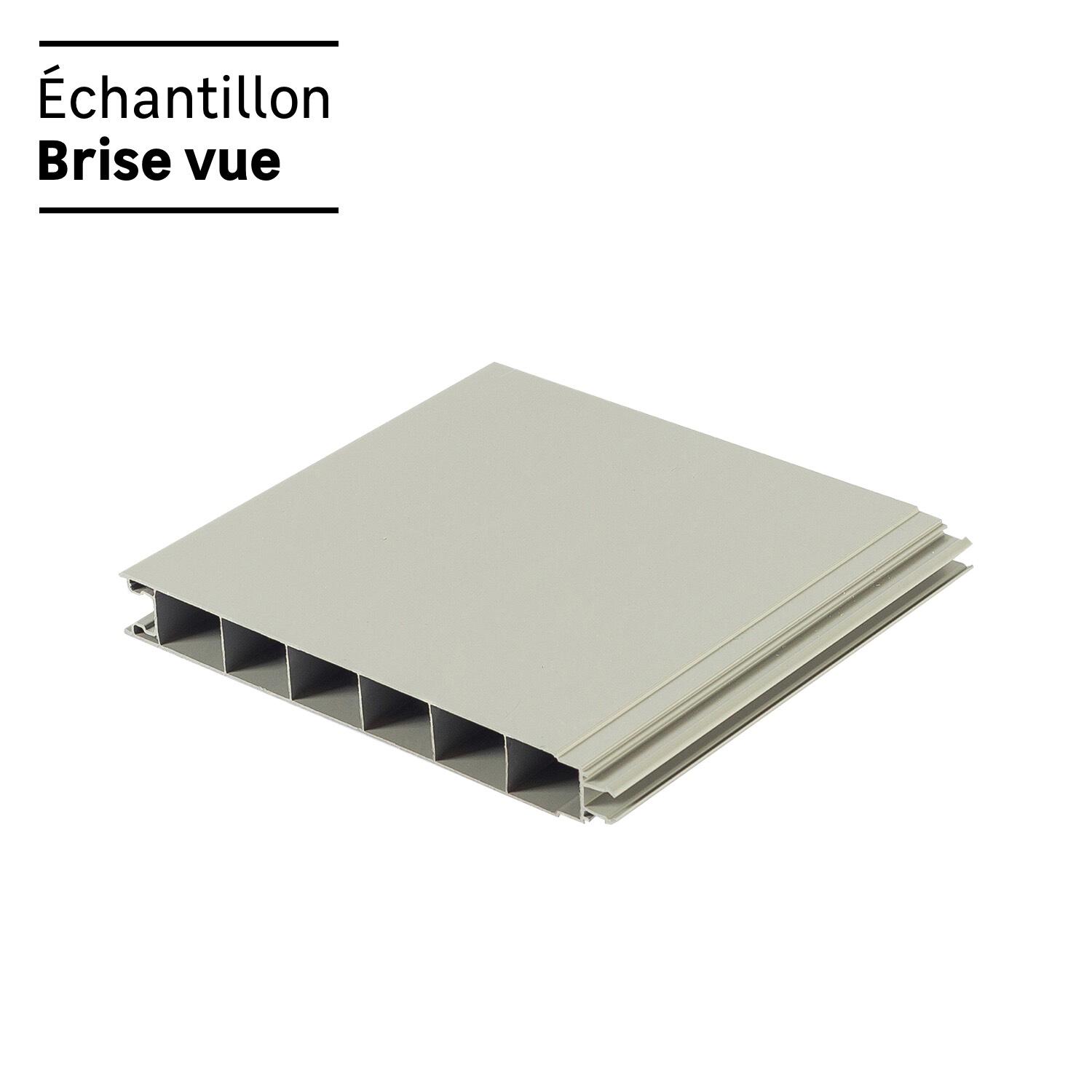 Lame pleine PVC à emboîter Clea gris clair, L.150 x H.20 cm x Ep.2.4 mm ...