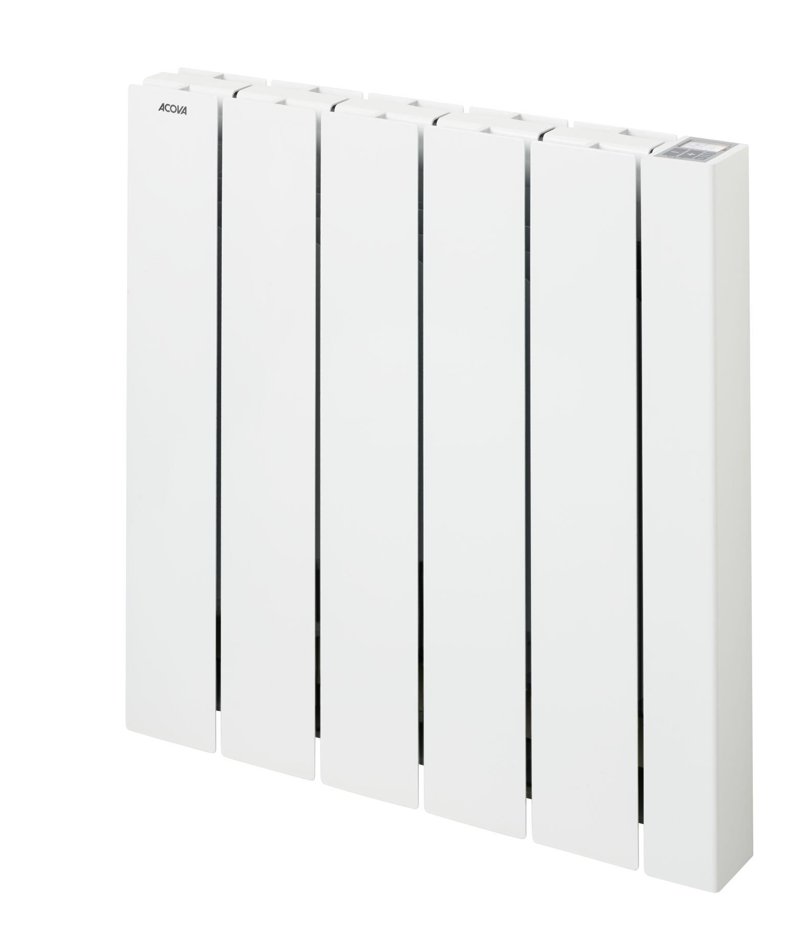 Radiateur électrique connecté à inertie fluide 1000W ACOVA Alcantara ...