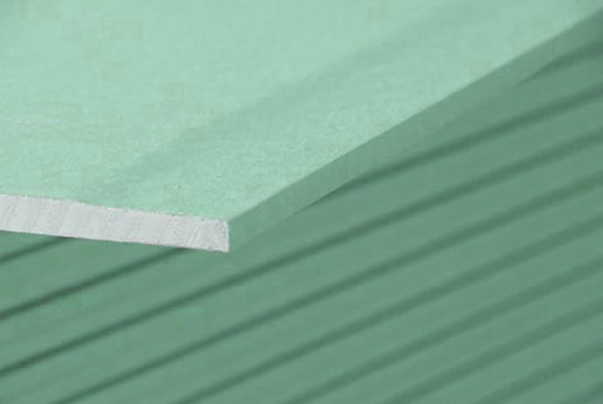 Plaque de plâtre BA 13 H.280 x l.120 cm, hydrofuge verte H1 NF RESI ...