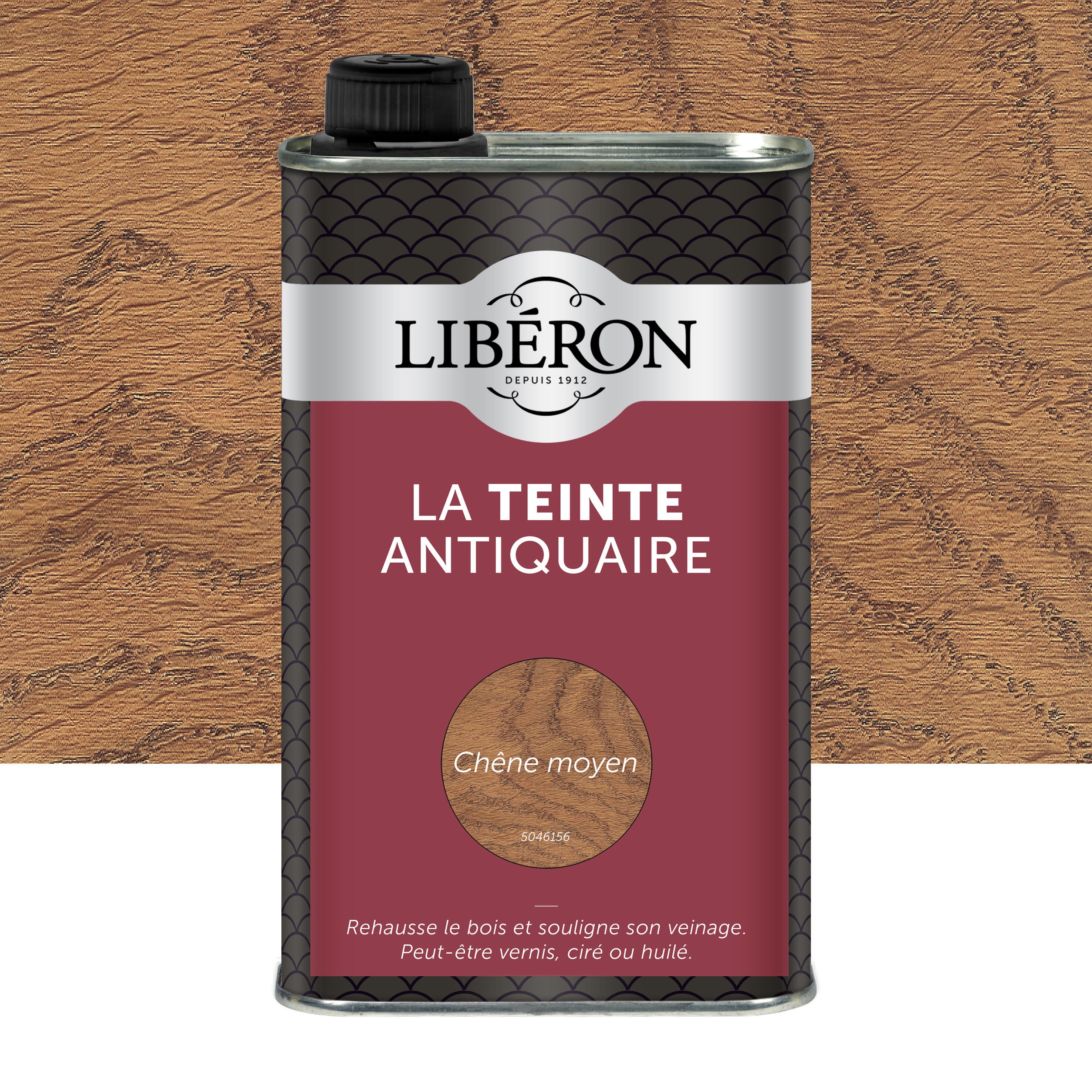 Teinte bois intérieur LIBÉRON, chêne moyen Antiquaire bois durs mat, 0 ...