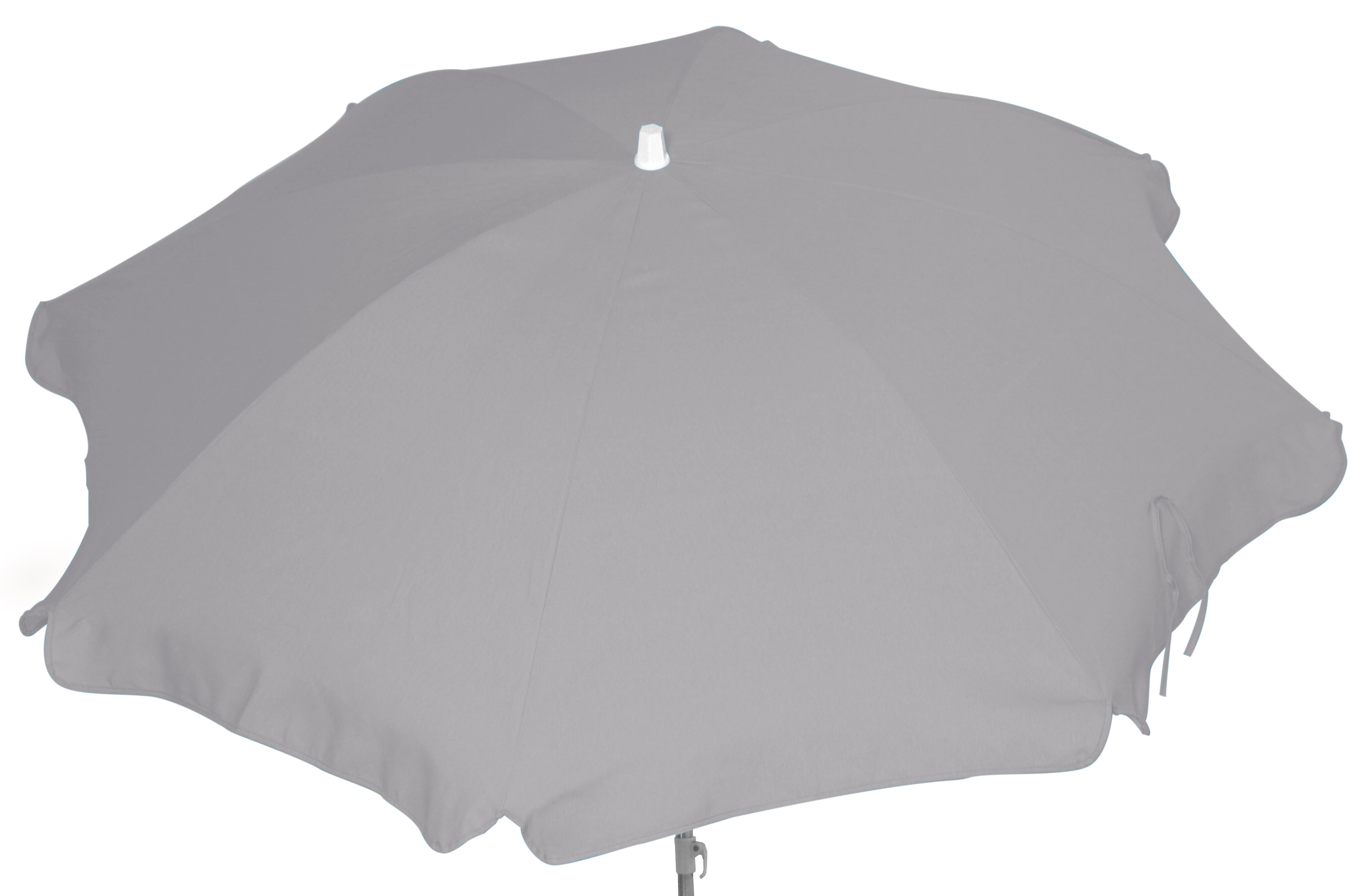 Parasol droit Feria gris galet rond, L.200 x l.200 cm | Leroy Merlin