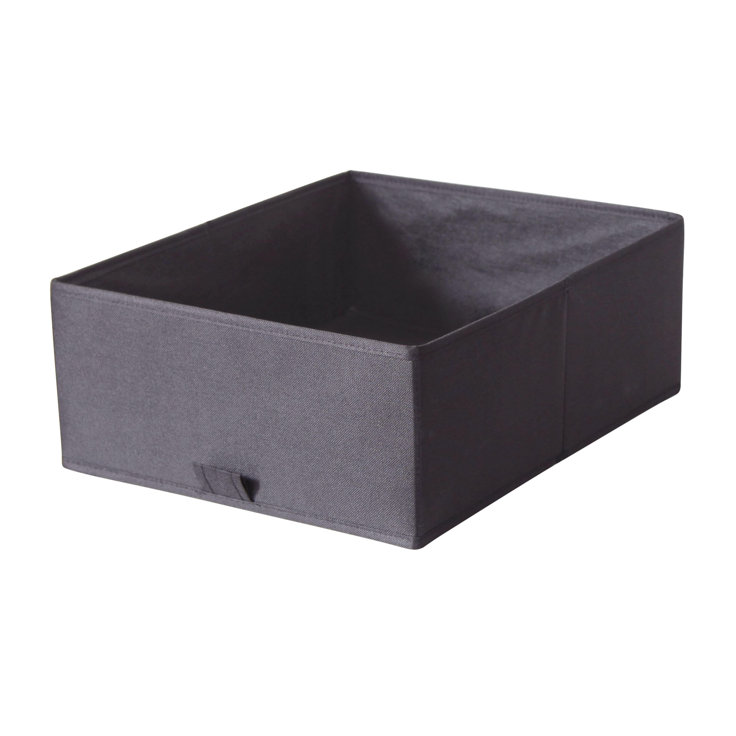 Panier en textile 31X14 cm, gris Paris 1, Easy | Leroy Merlin