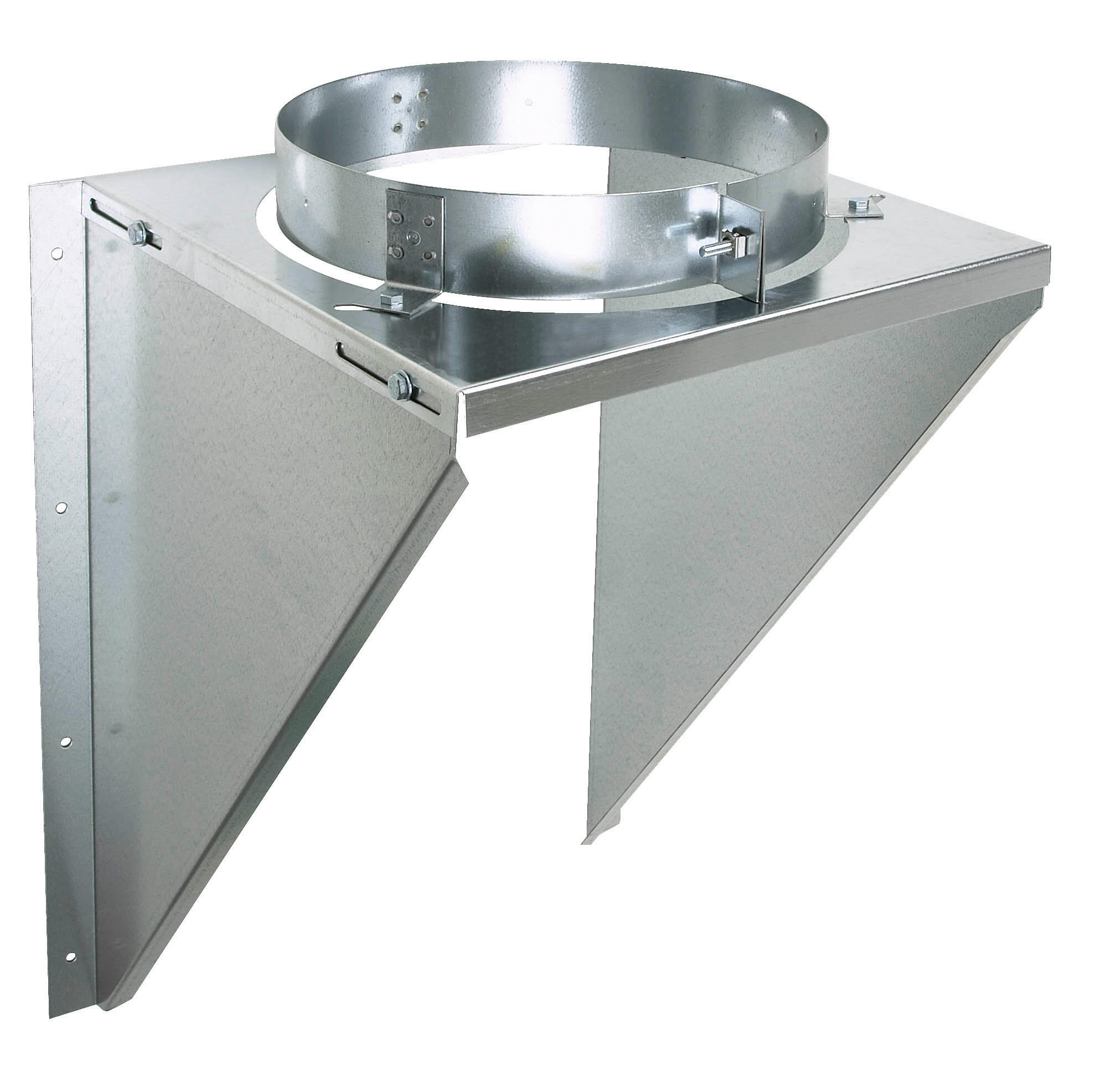 SUPPORT MURAL INOX-GALVA Sm 150 POUJOULAT D.150 mm 30x40x30 | Leroy Merlin