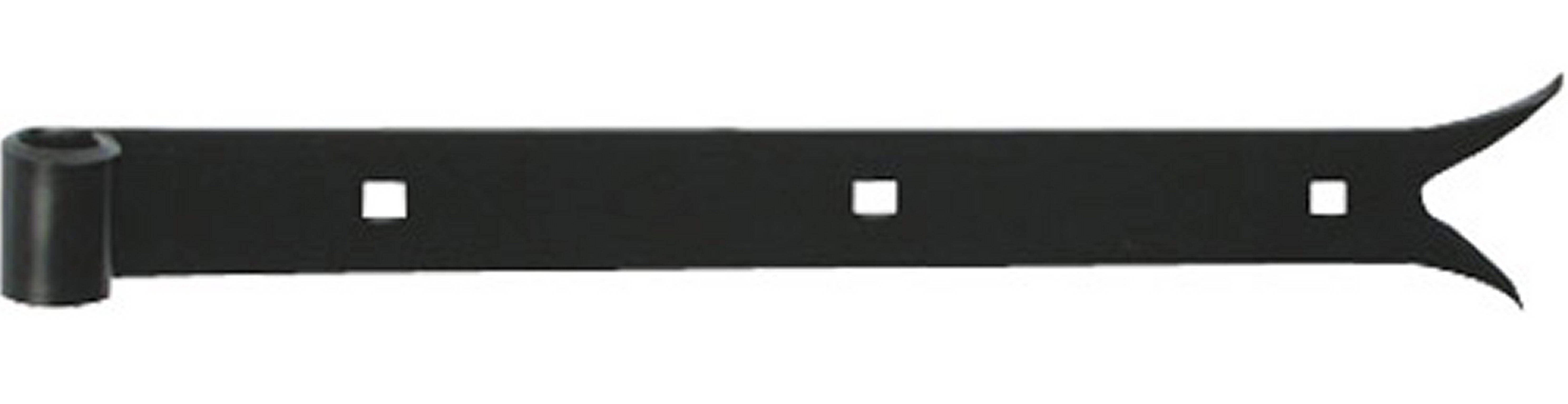 Penture de volet en acier noir prépeint, Diam.14 x H.35 x L.400 x P.22 ...