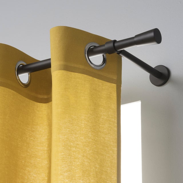 Tringle rideau noir mat au meilleur prix | Leroy Merlin