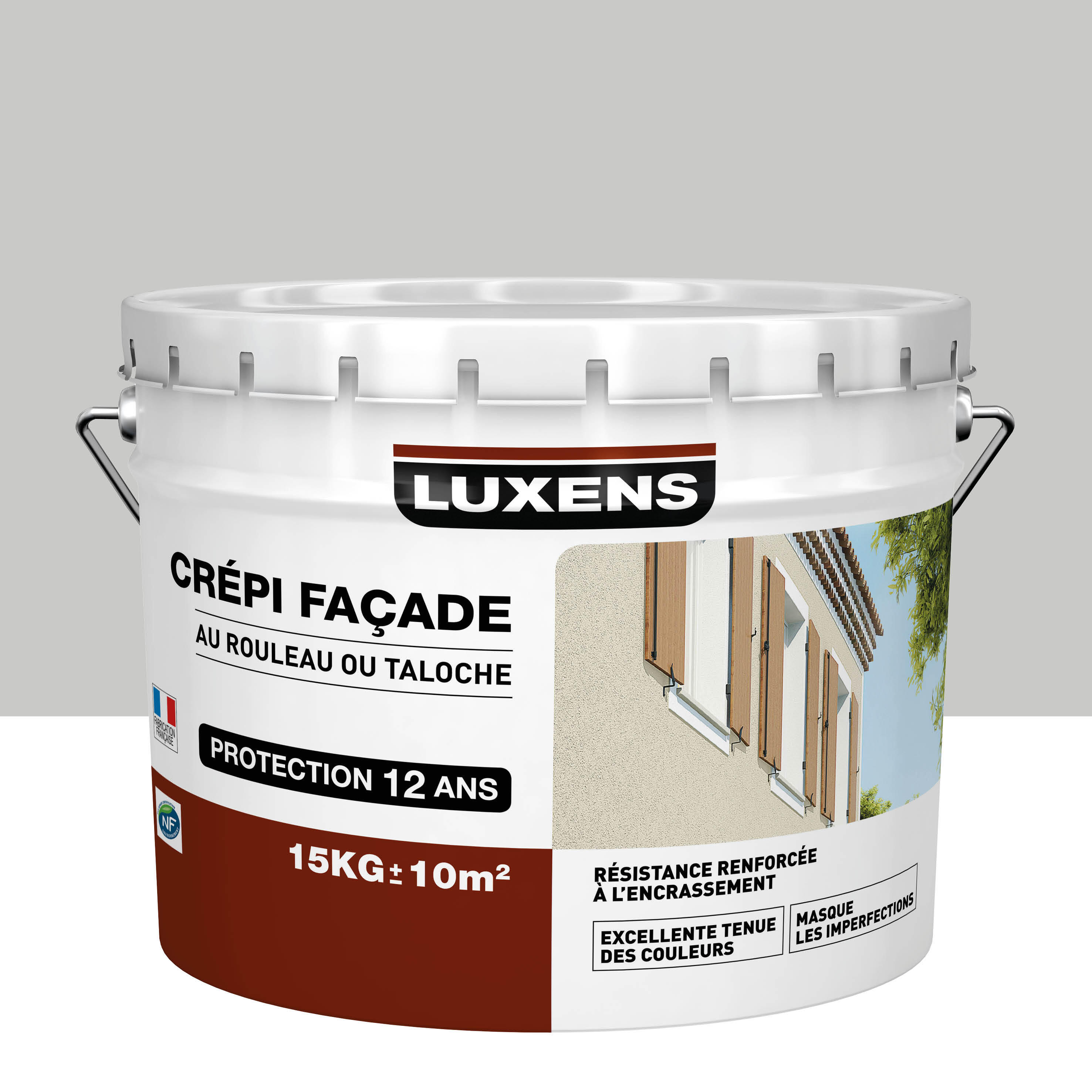 Crépis façade , LUXENS, gris1, mat, 15 kg | Leroy Merlin