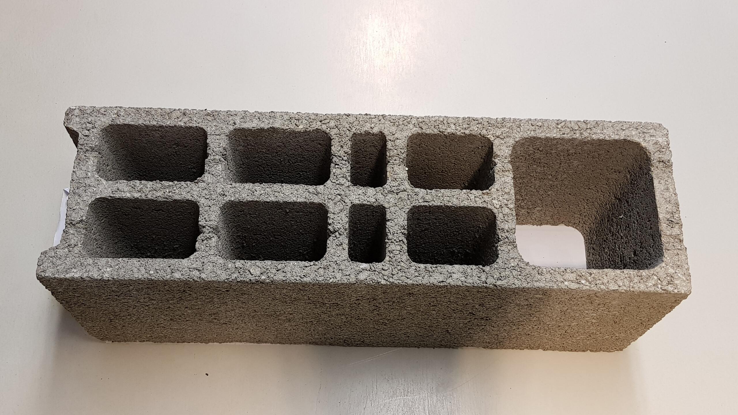 Parpaing chainage vertical, L.50 x l.15 x H.20 cm | Leroy Merlin