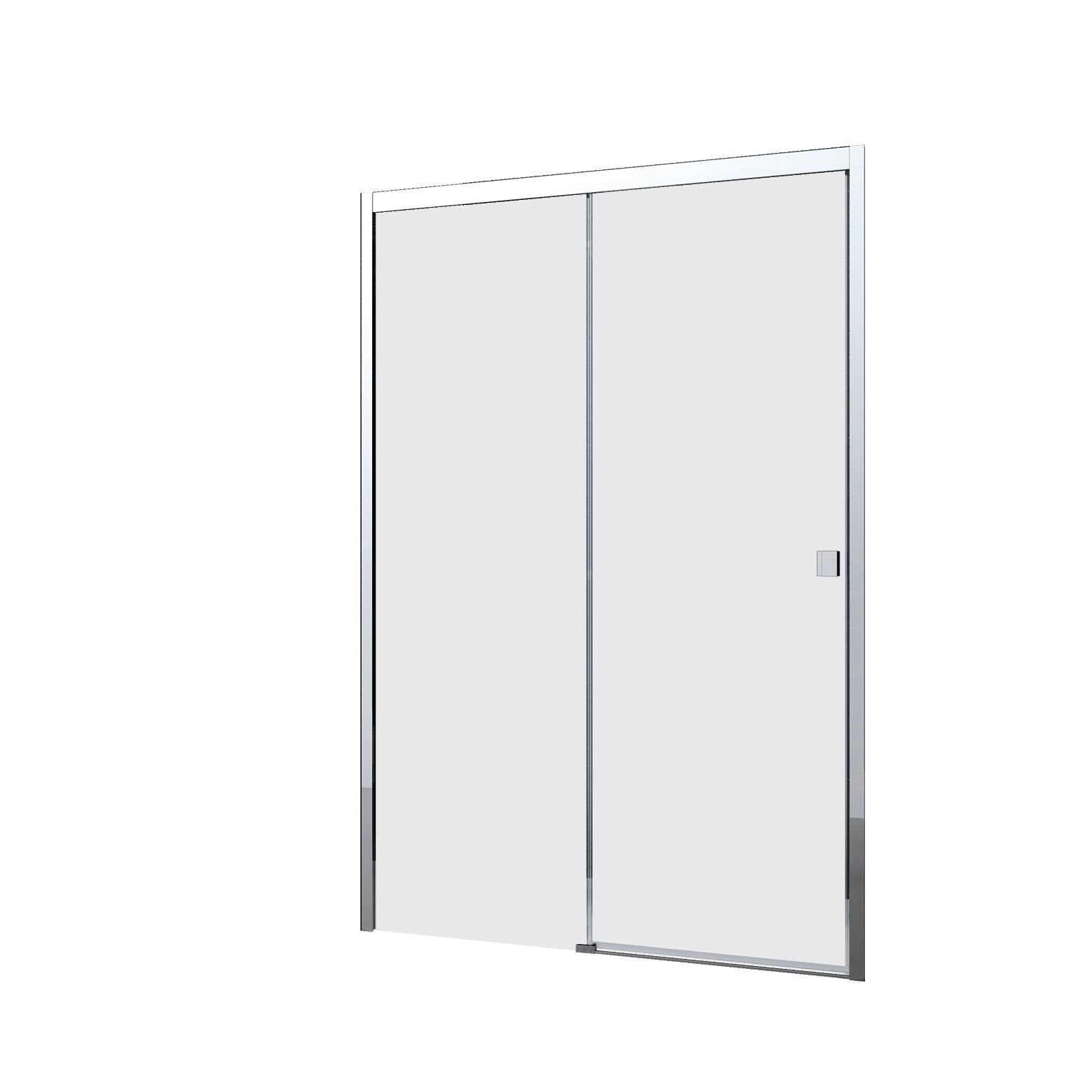 Paroi de douche coulissante verre sans finition / transparent 97 cm ...