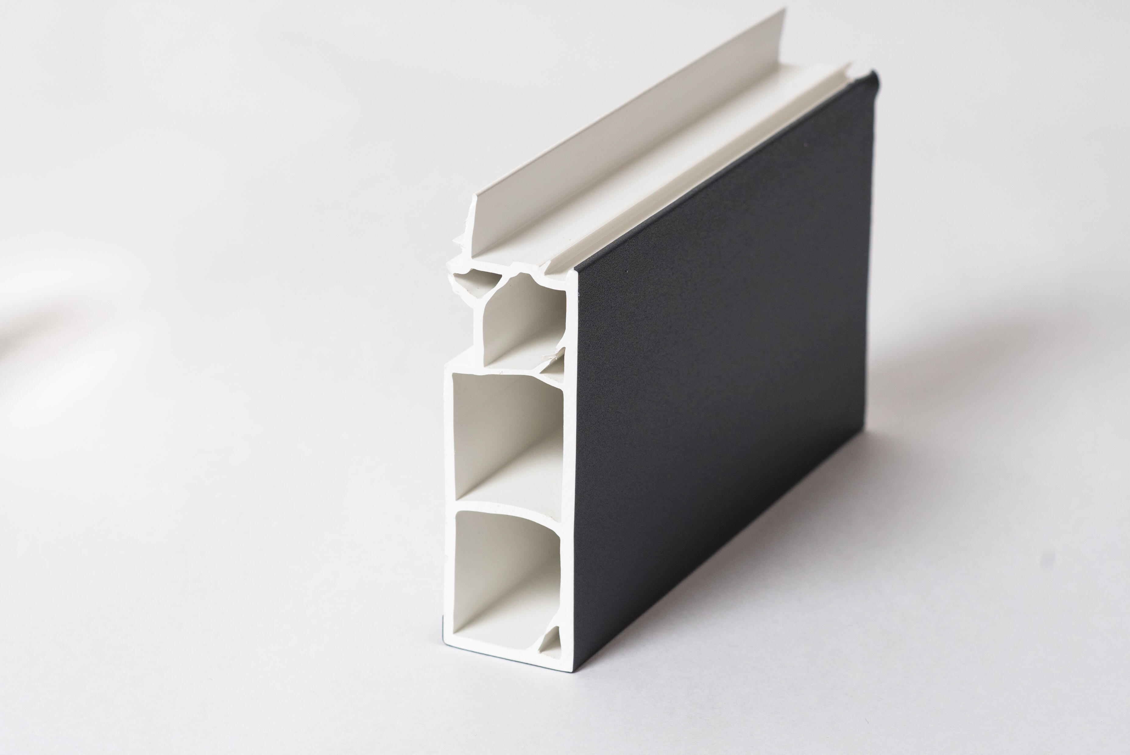 Tapée PVC grise pour porte et fenêtre, isolation 160 mm, longueur 1.50 ...