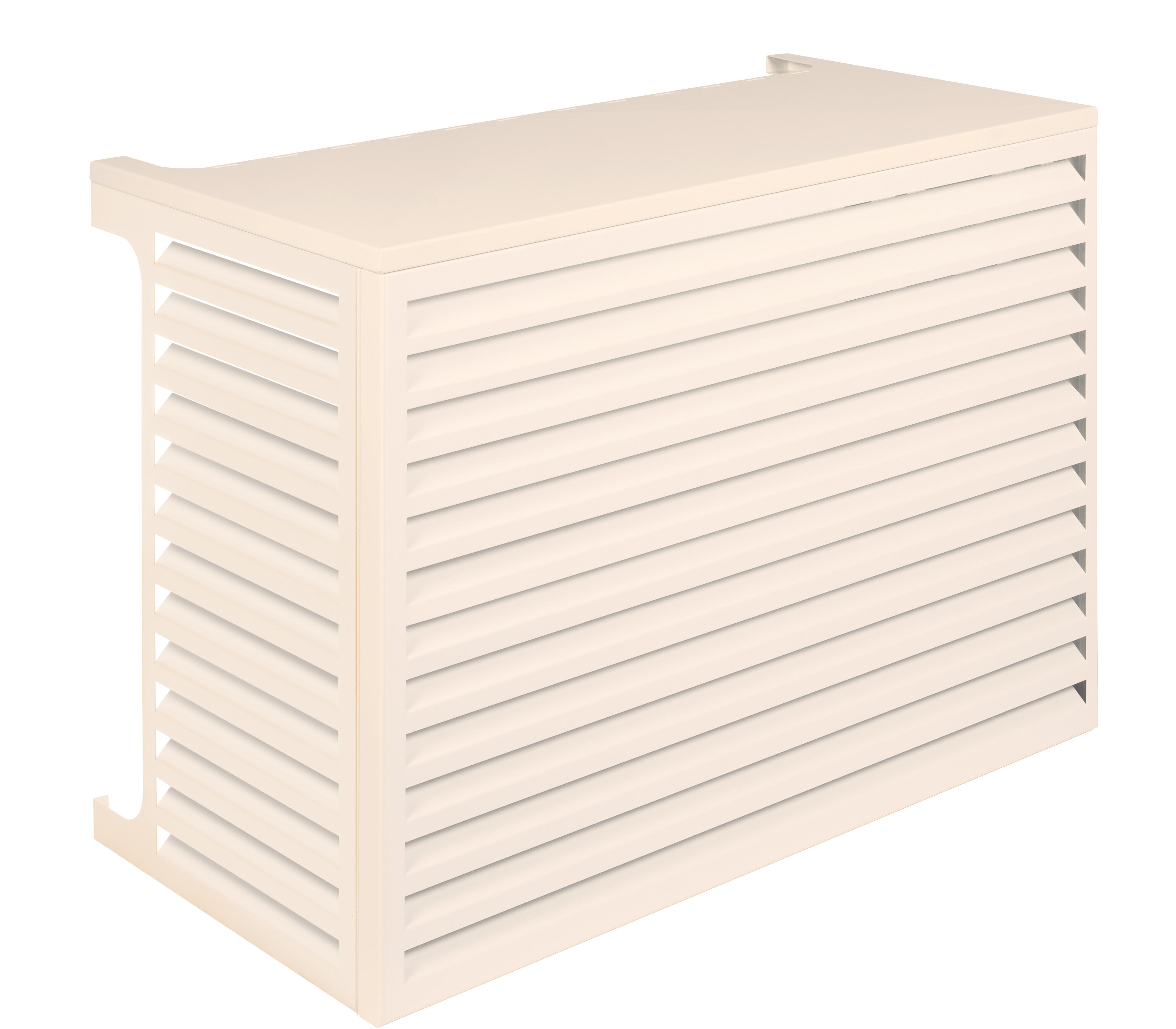 Cache-climatiseur, DEVAUX Performance aluminium blanc crème, l.120 x H ...