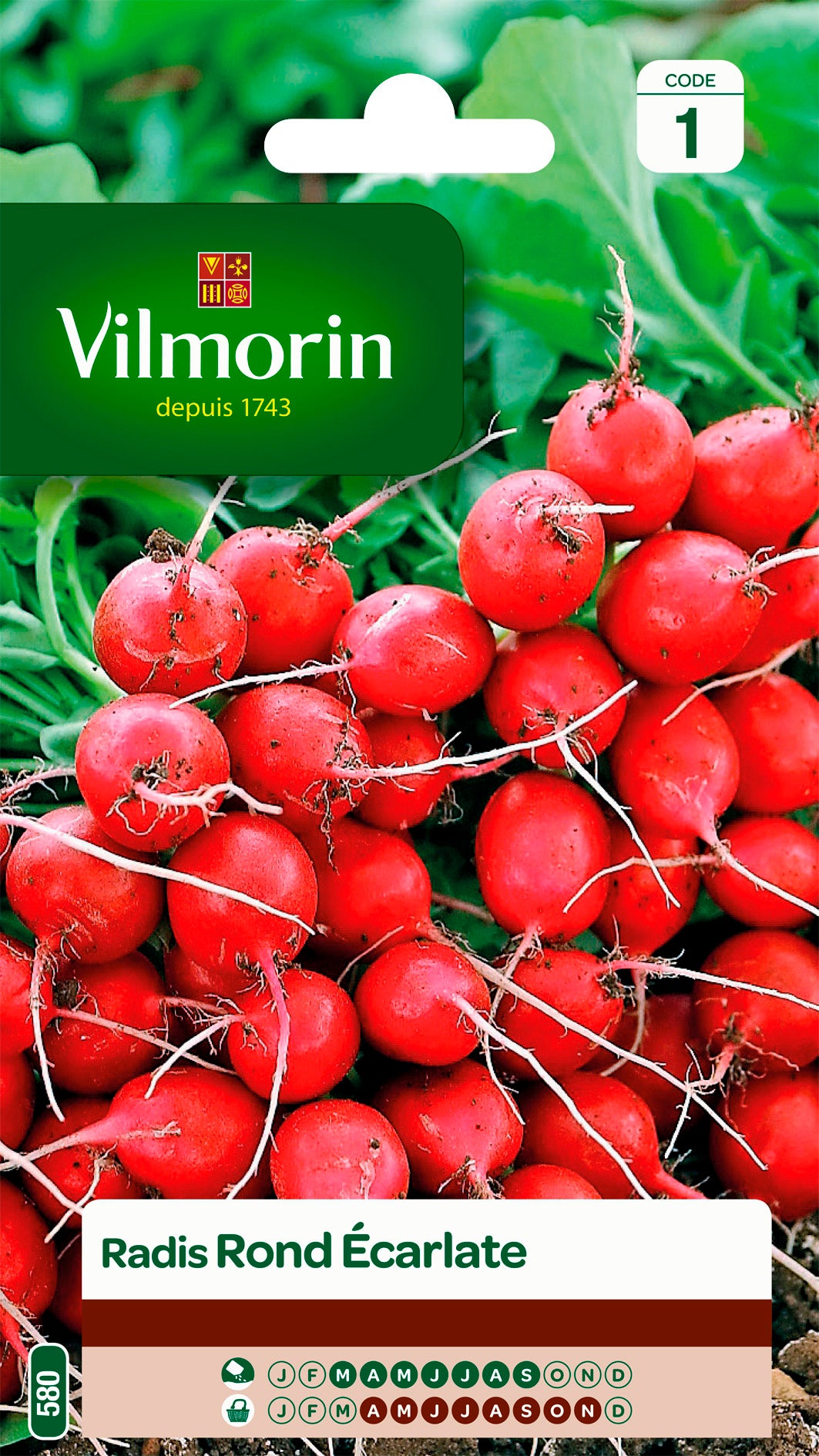 Radis rond ecarlate VILMORIN 10 g | Leroy Merlin