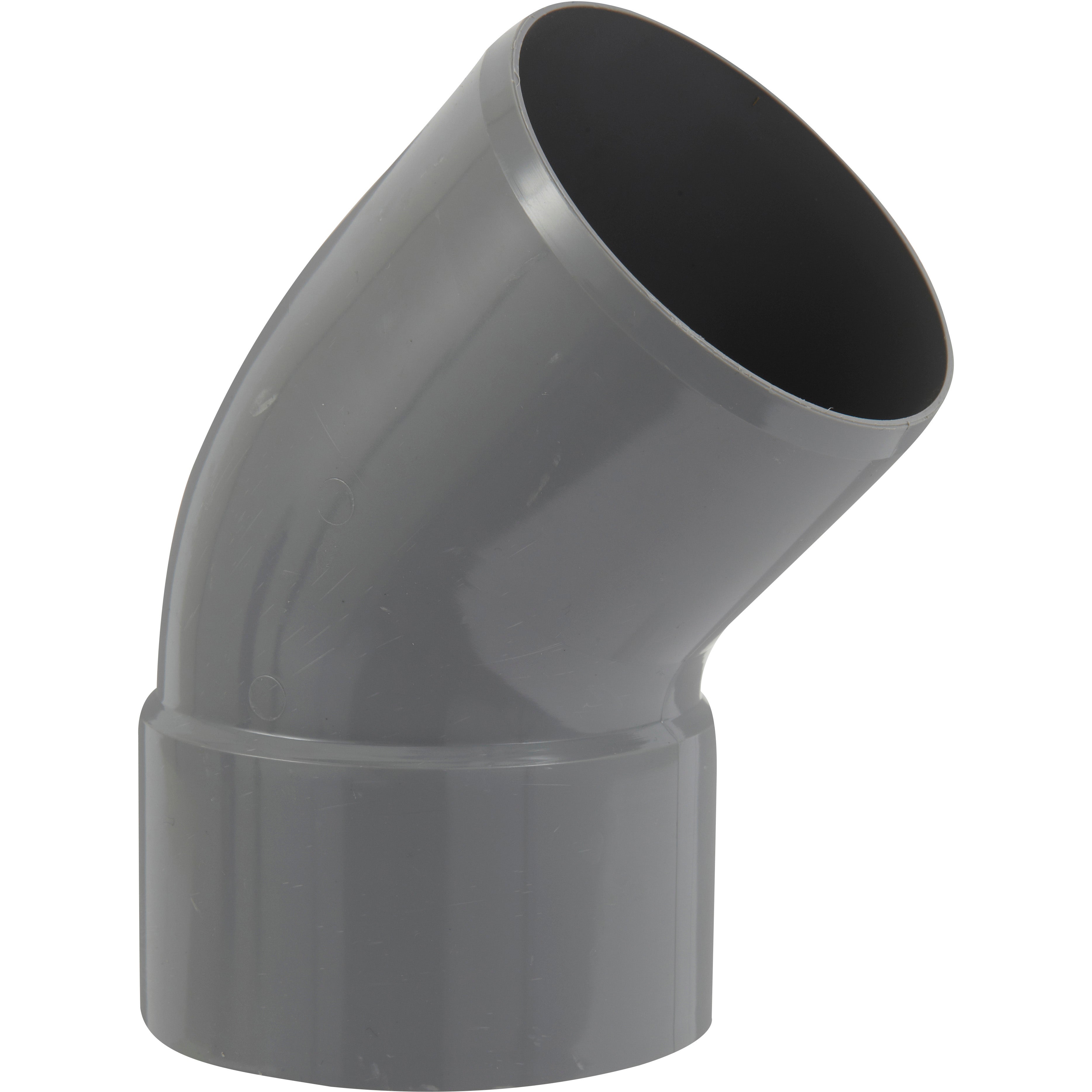 Coude 45° en pvc à coller, femelle / mâle, D100 | Leroy Merlin