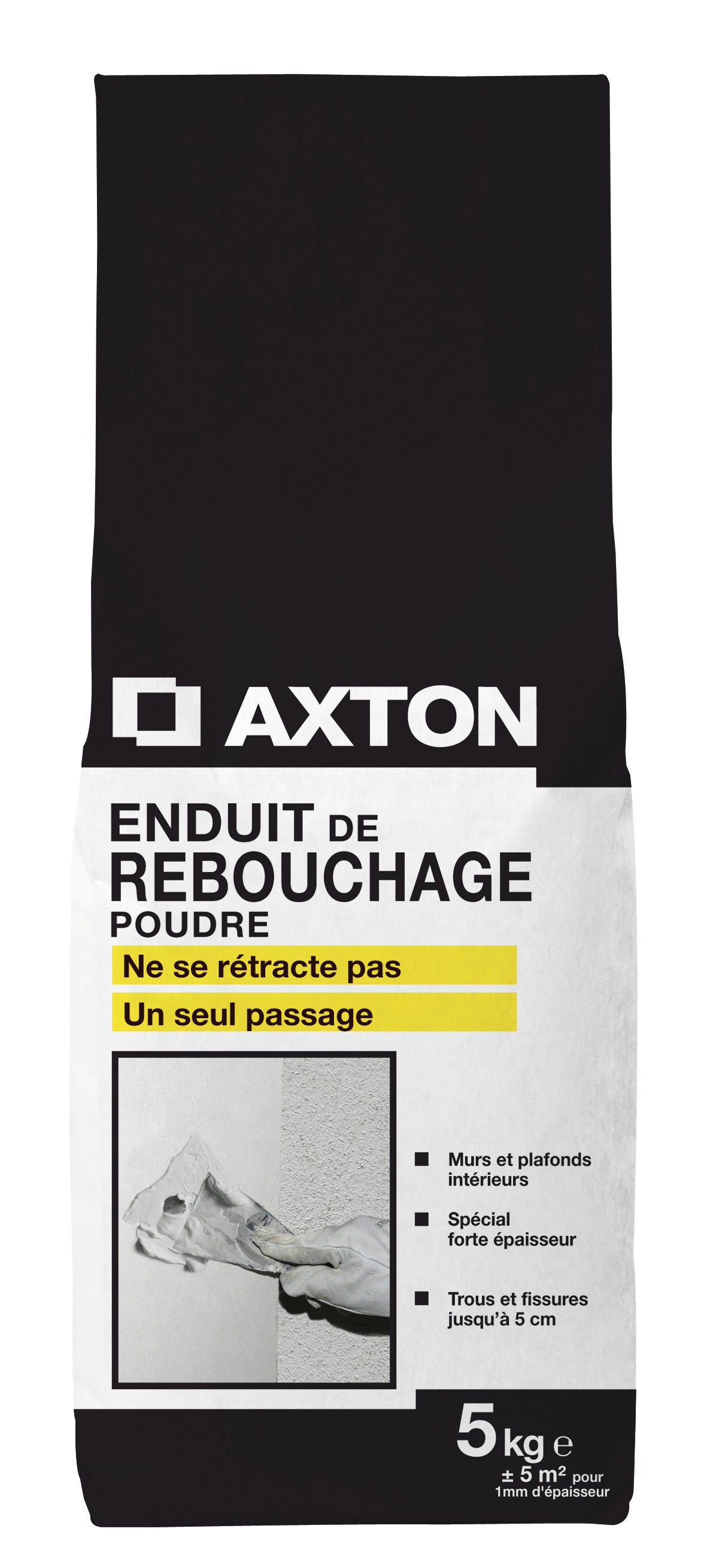 Enduit de rebouchage AXTON, 5 kg | Leroy Merlin