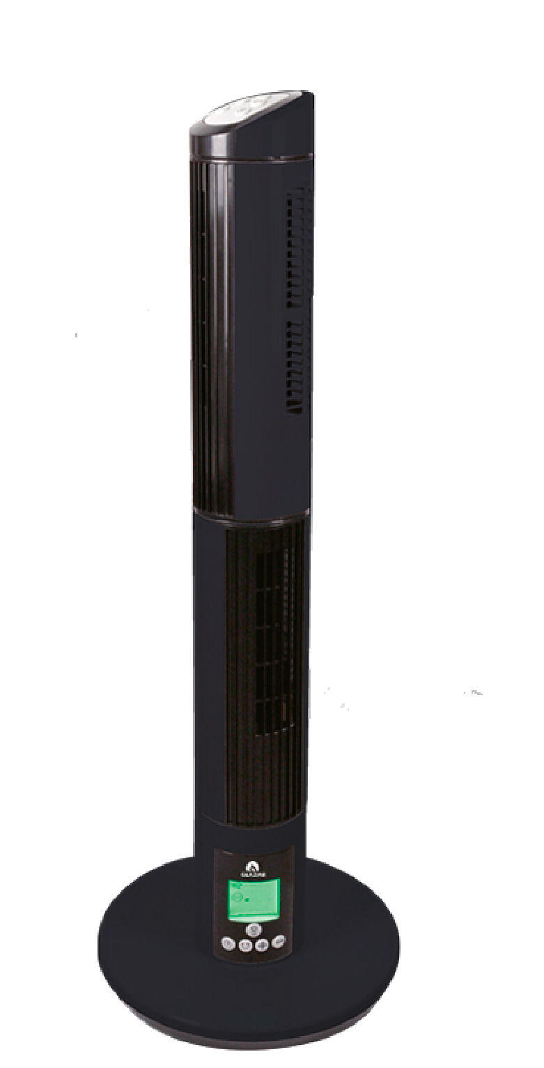 Colonne d'air à poser, HJM, Total 2 sections noir 25 W, D15 cm | Leroy ...