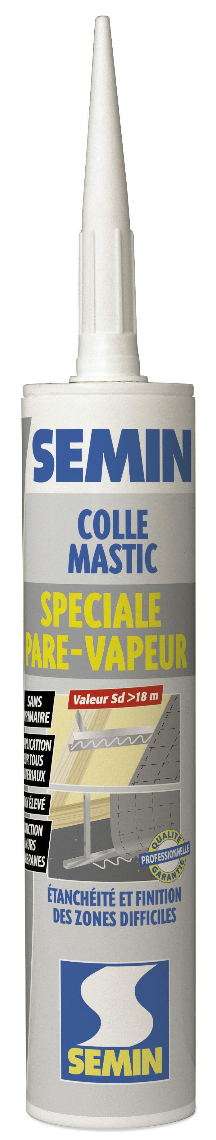 Colle mastic pare vapeur, SEMIN, 29 ml | Leroy Merlin