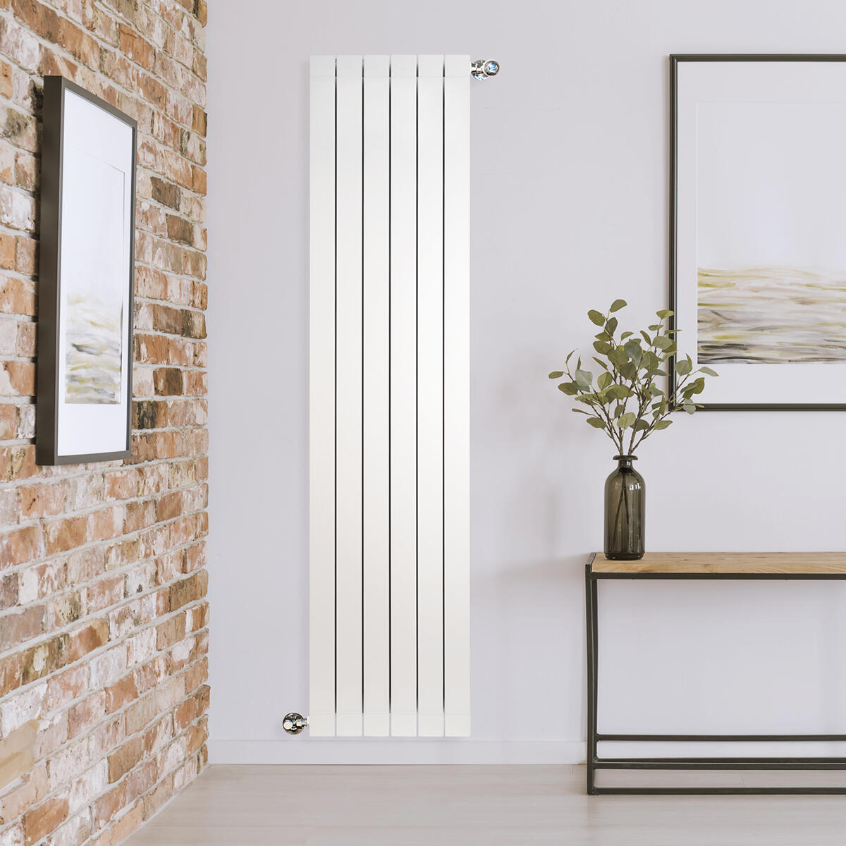 Radiateur eau chaude vertical PRODIGE Novaflo blanc, 1944W H.206.6 x l ...