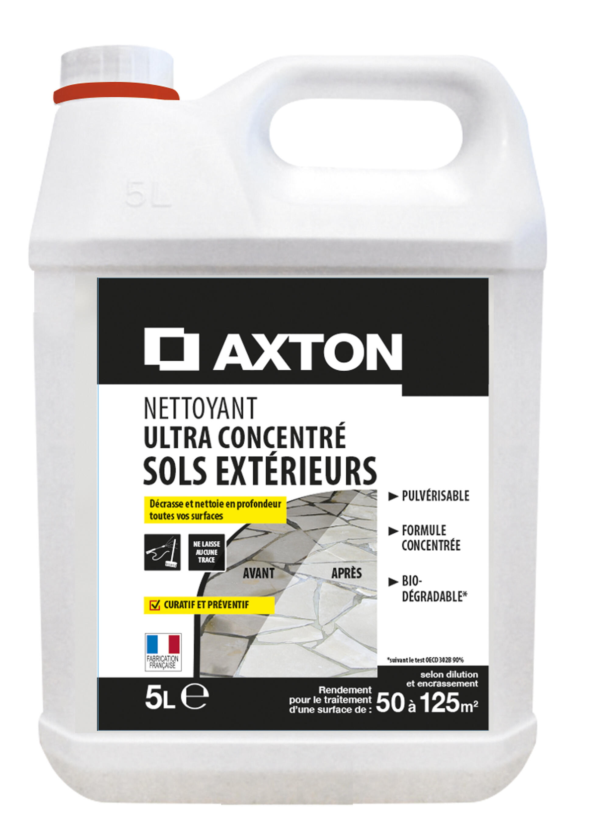 Nettoyant Ultra concentrée sols extérieurs AXTON, 5L | Leroy Merlin