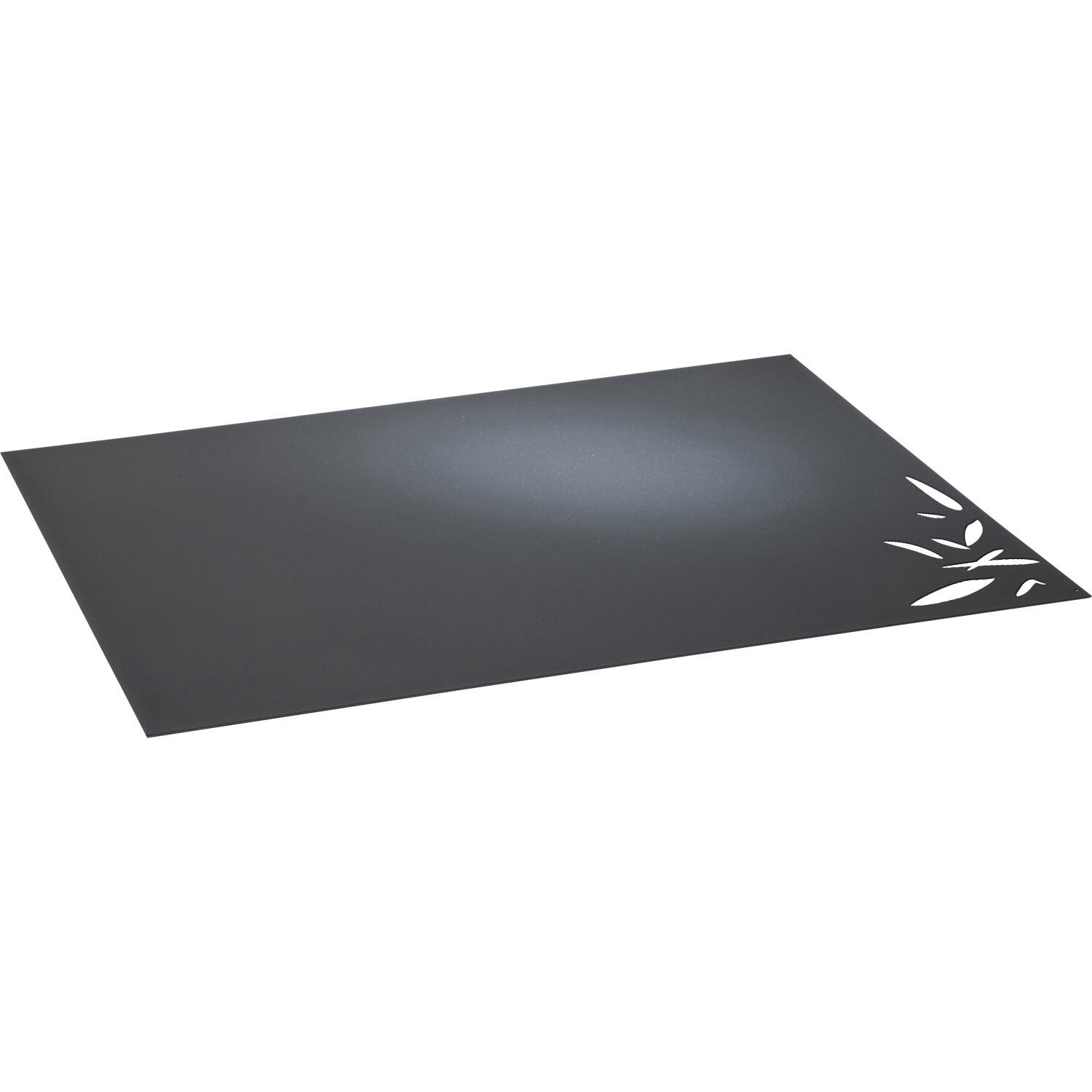 Plaque de protection sol noir sablé EQUATION Bambou, l.80 cm x H.100 cm ...