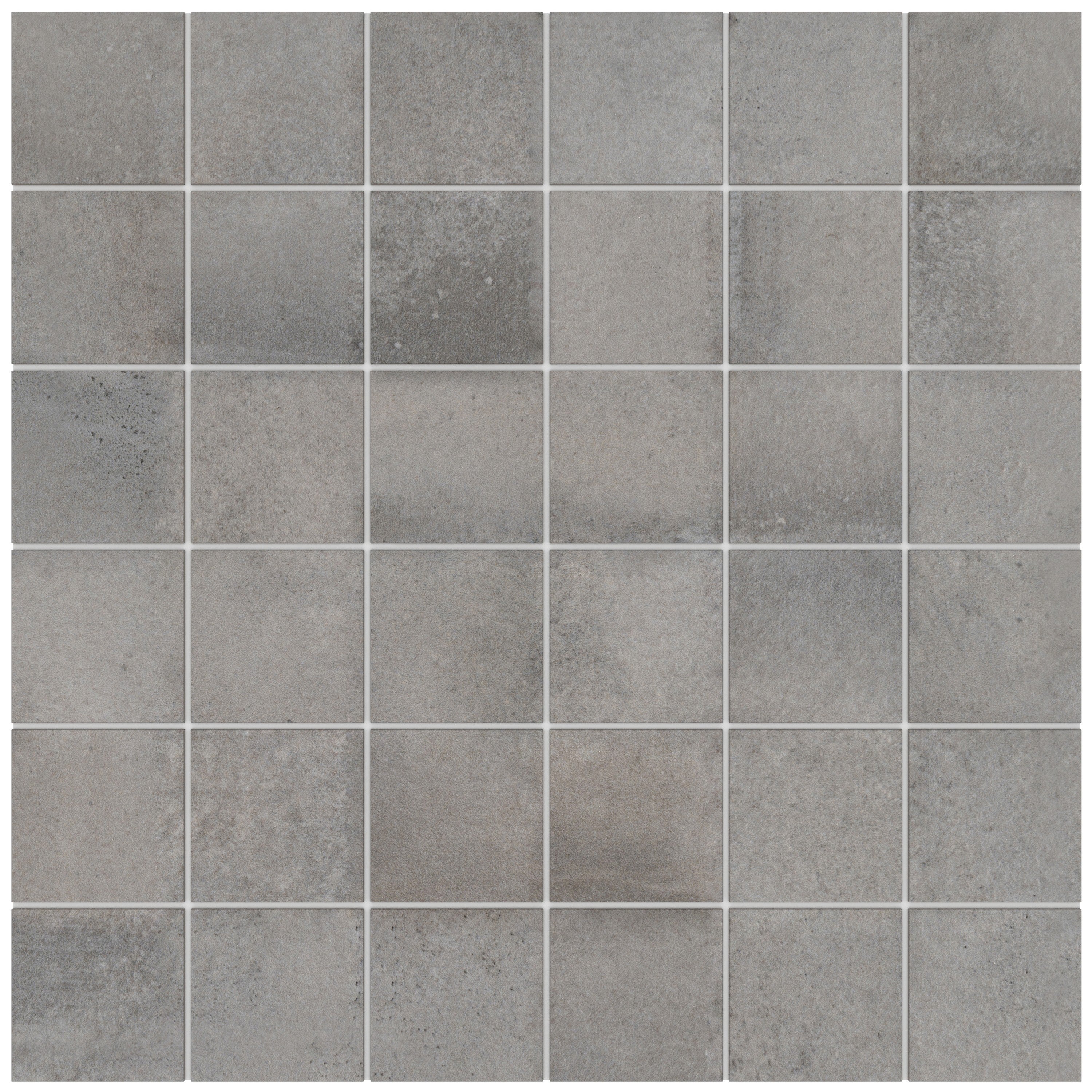 Mosaïque sol Craft grès émaillé effet ciment gris 30 x 30 cm | Leroy Merlin