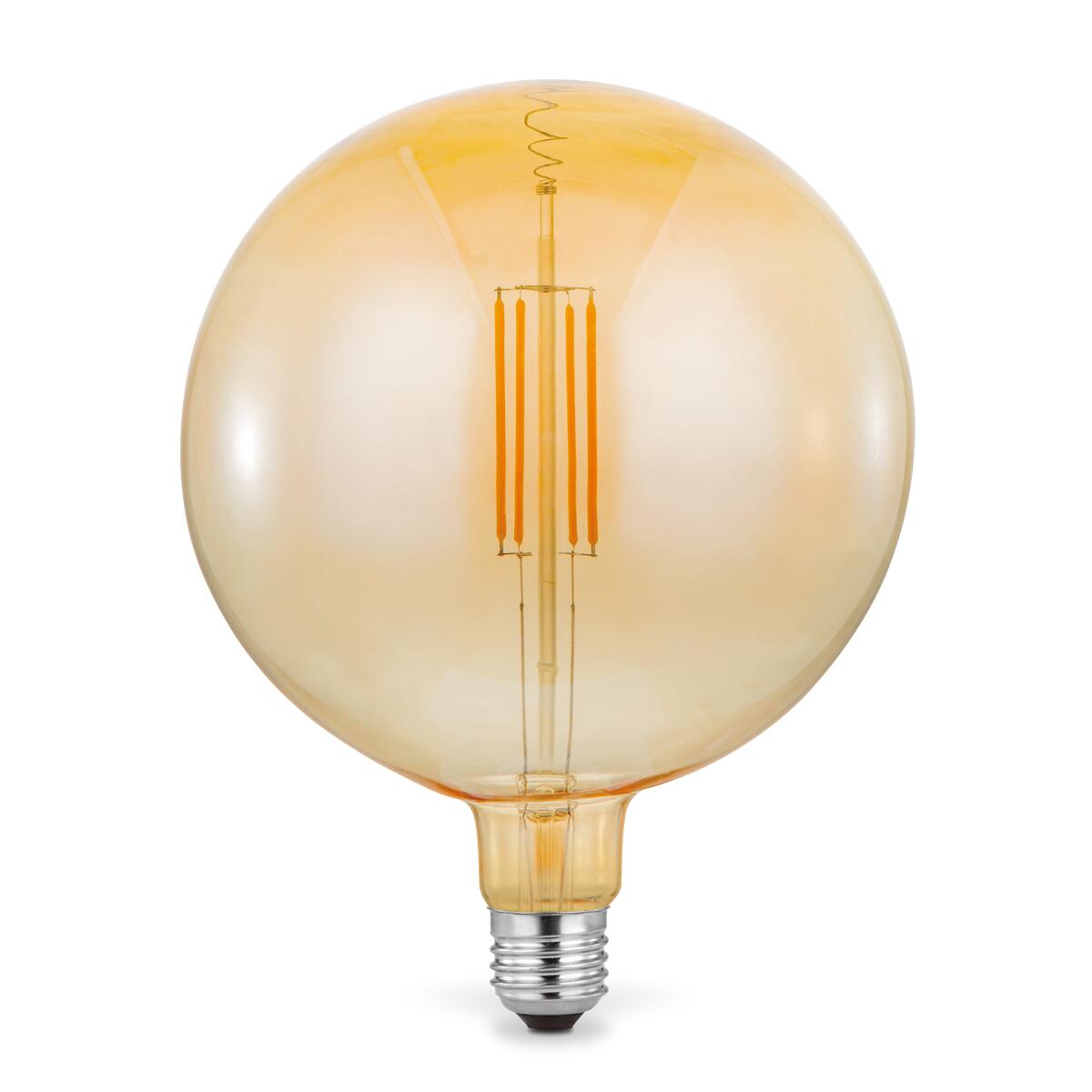 Ampoule décorative led ambré Globe 20cm E27 200Lm = 35W blanc chaud ...