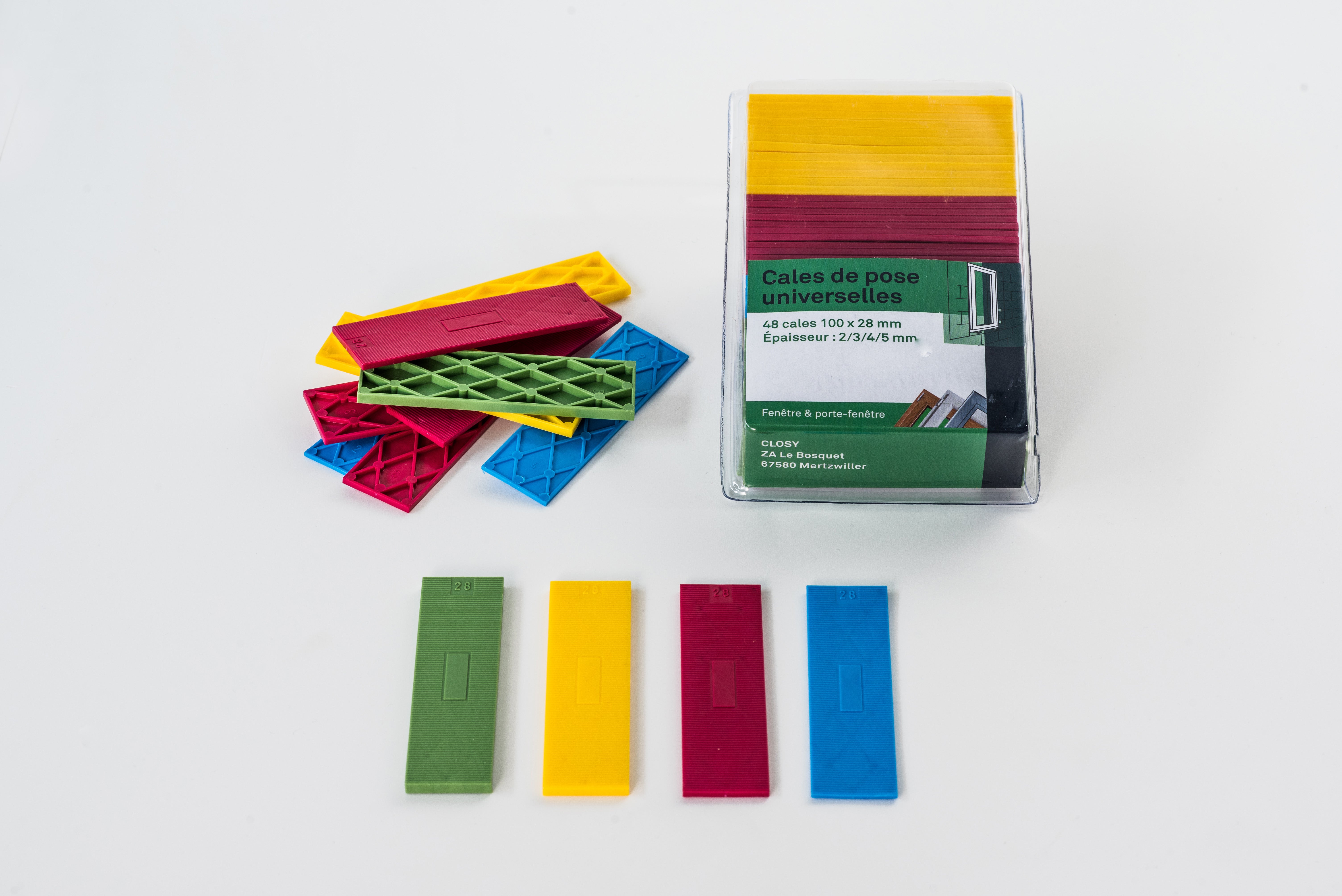 Lot de 48 cales de pose universelles : fenêtres, baies, portes ...