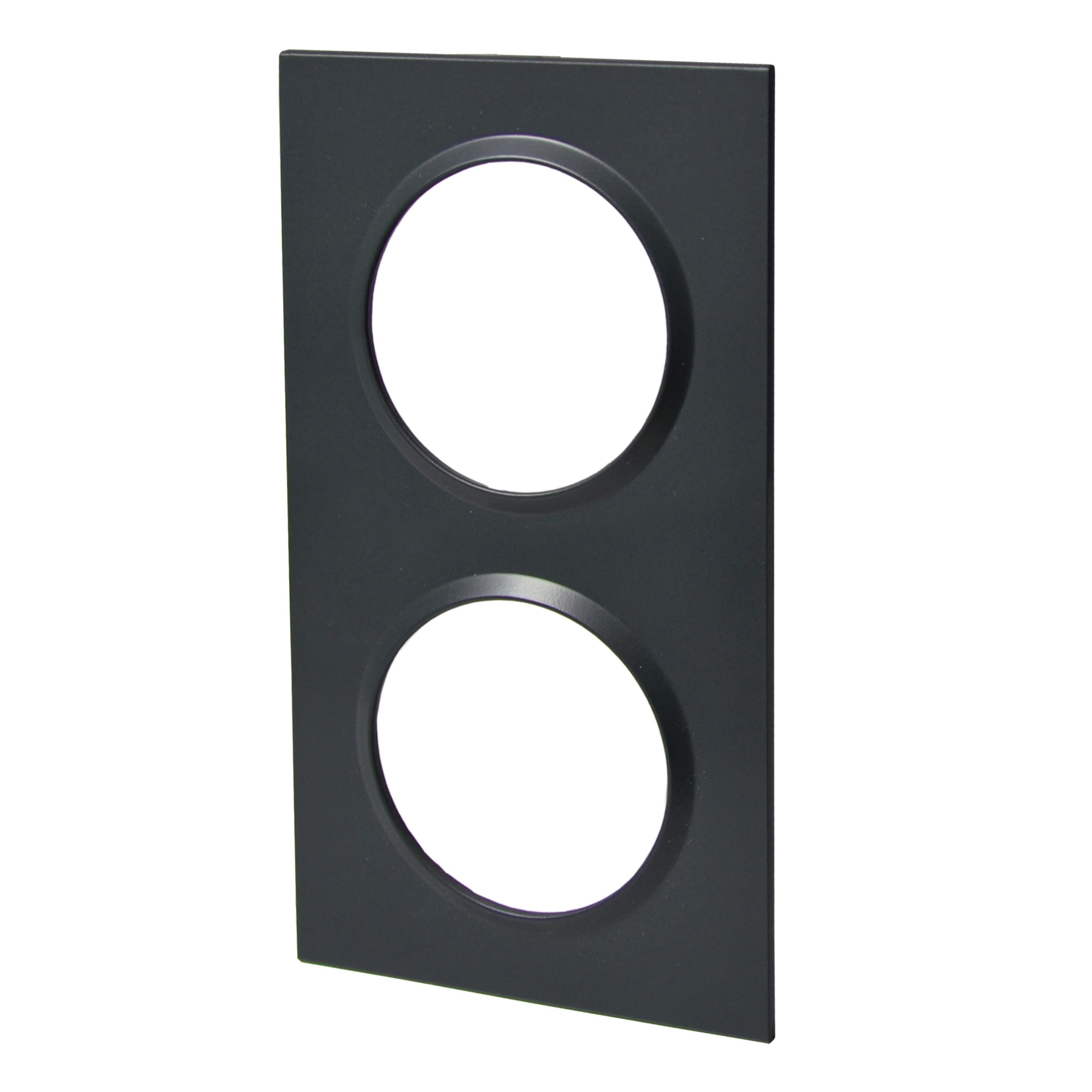 Plaque double Epure, LEXMAN gris anthracite | Leroy Merlin