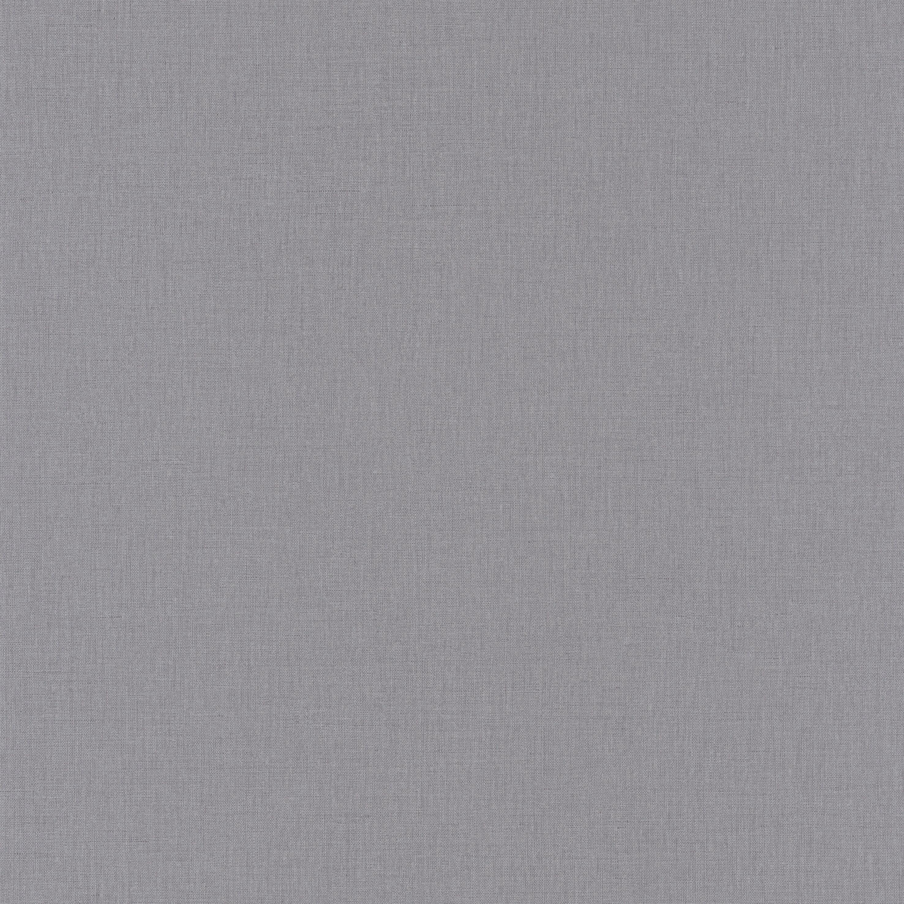 Papier peint intissé Linen uni gris | Leroy Merlin