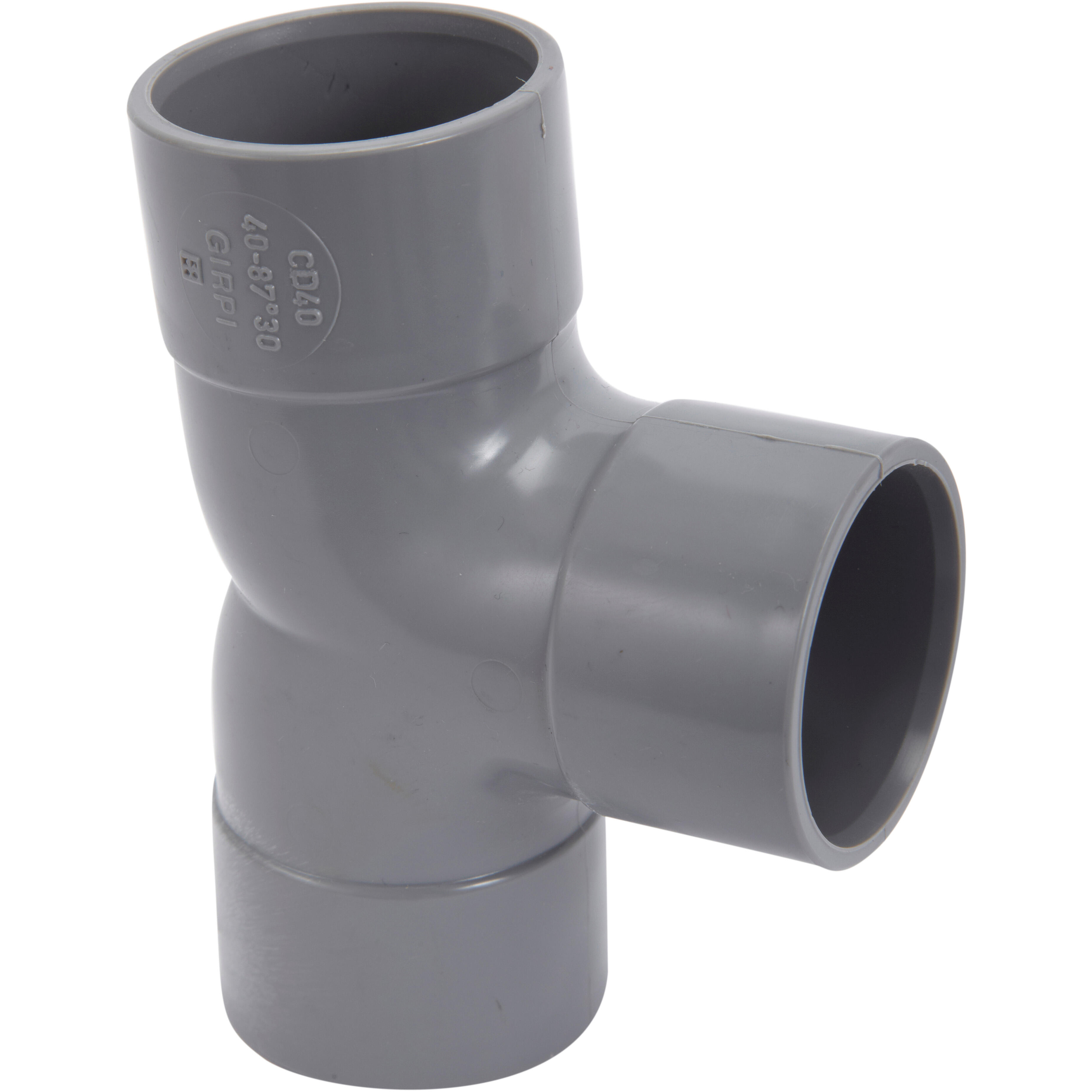 Coude 87°30 double en pvc à coller, femelle / femelle, D.40 | Leroy Merlin