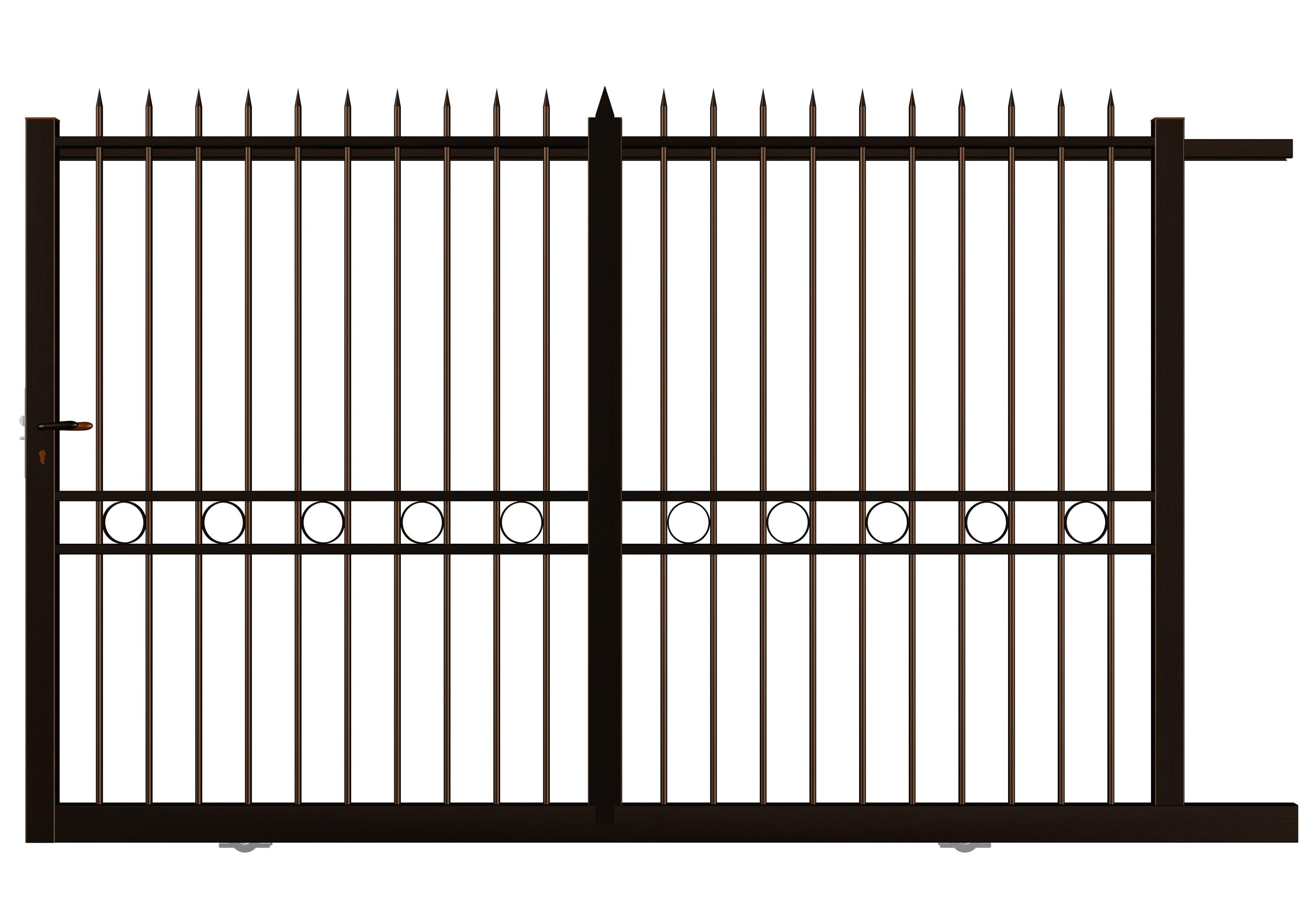 Coulissant acier Ambre AJ l.307xH.203cm ouv.droite Antico NR9005 ...